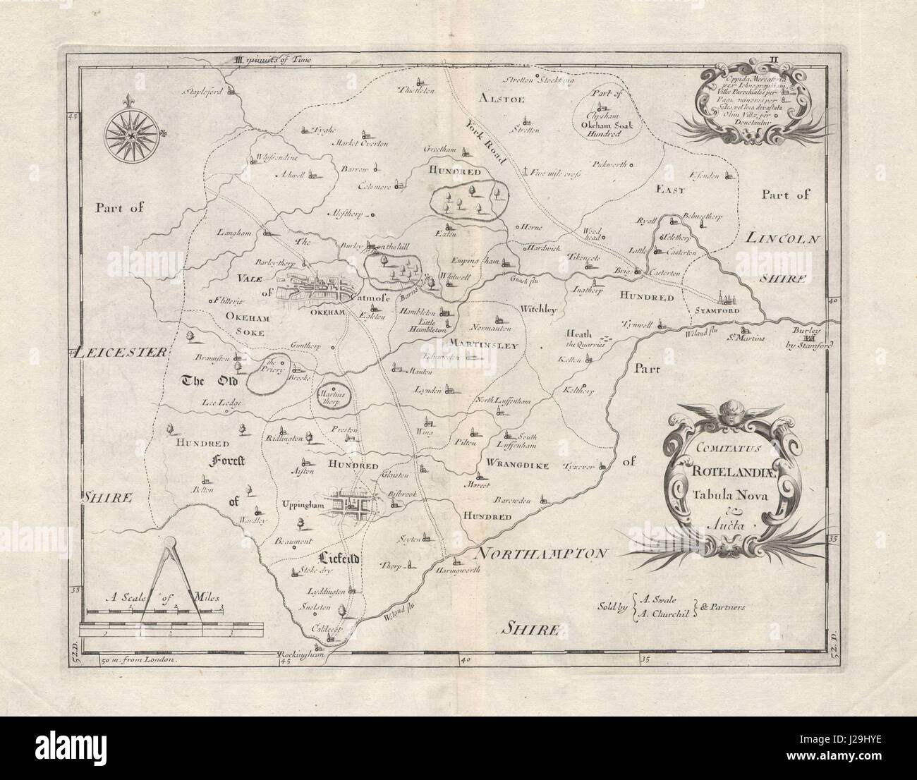 Map of oakham hi-res stock photography and images - Alamy