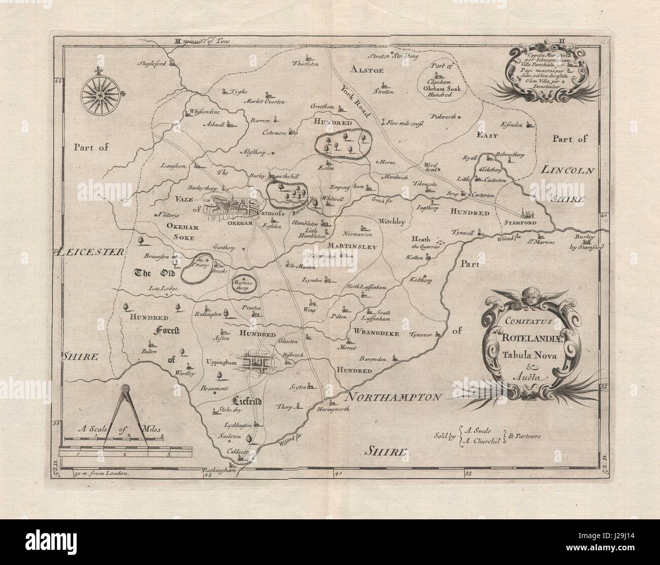 Map of oakham hi-res stock photography and images - Alamy