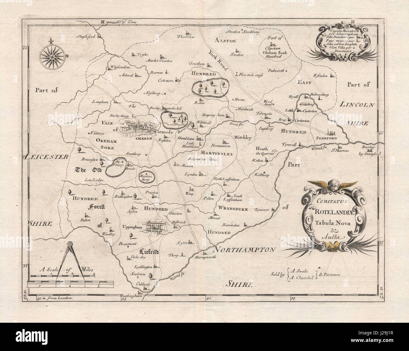 Map of oakham hi-res stock photography and images - Alamy