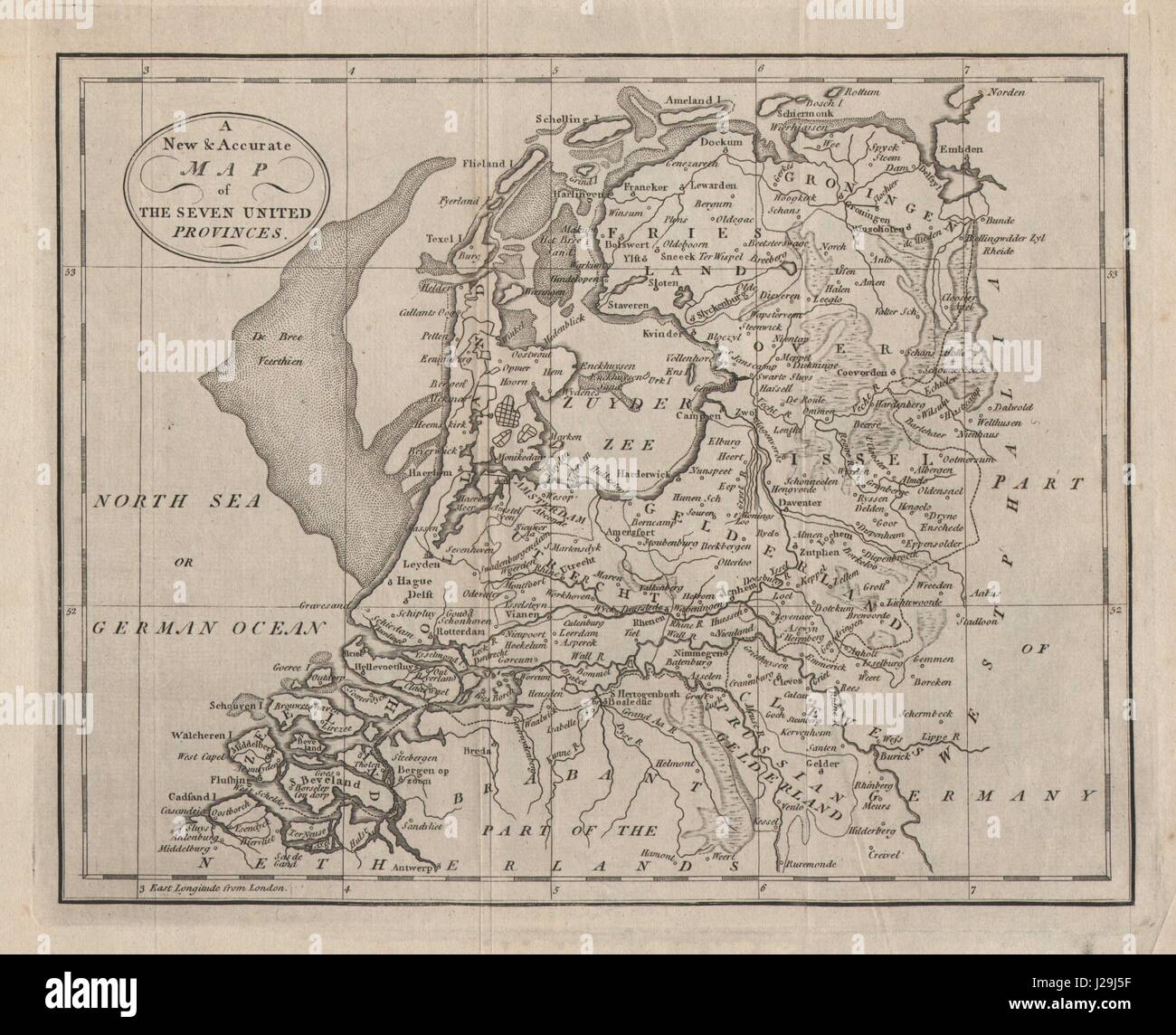 "A new & accurate map of the Seven United Provinces". Netherlands ...
