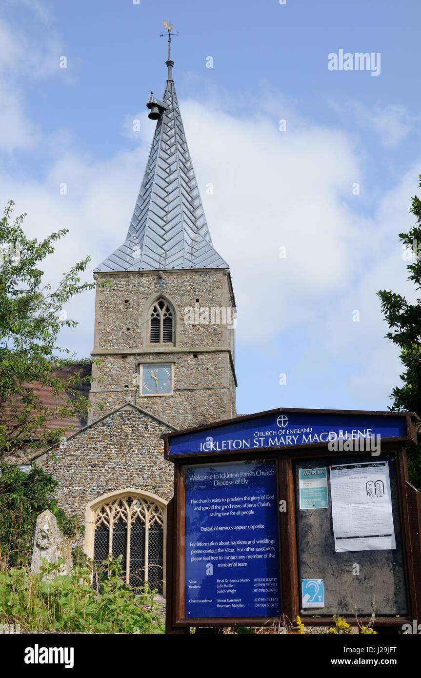 St Mary Magdalene Church, Ickleton, Cambridgeshire Stock Photo - Alamy