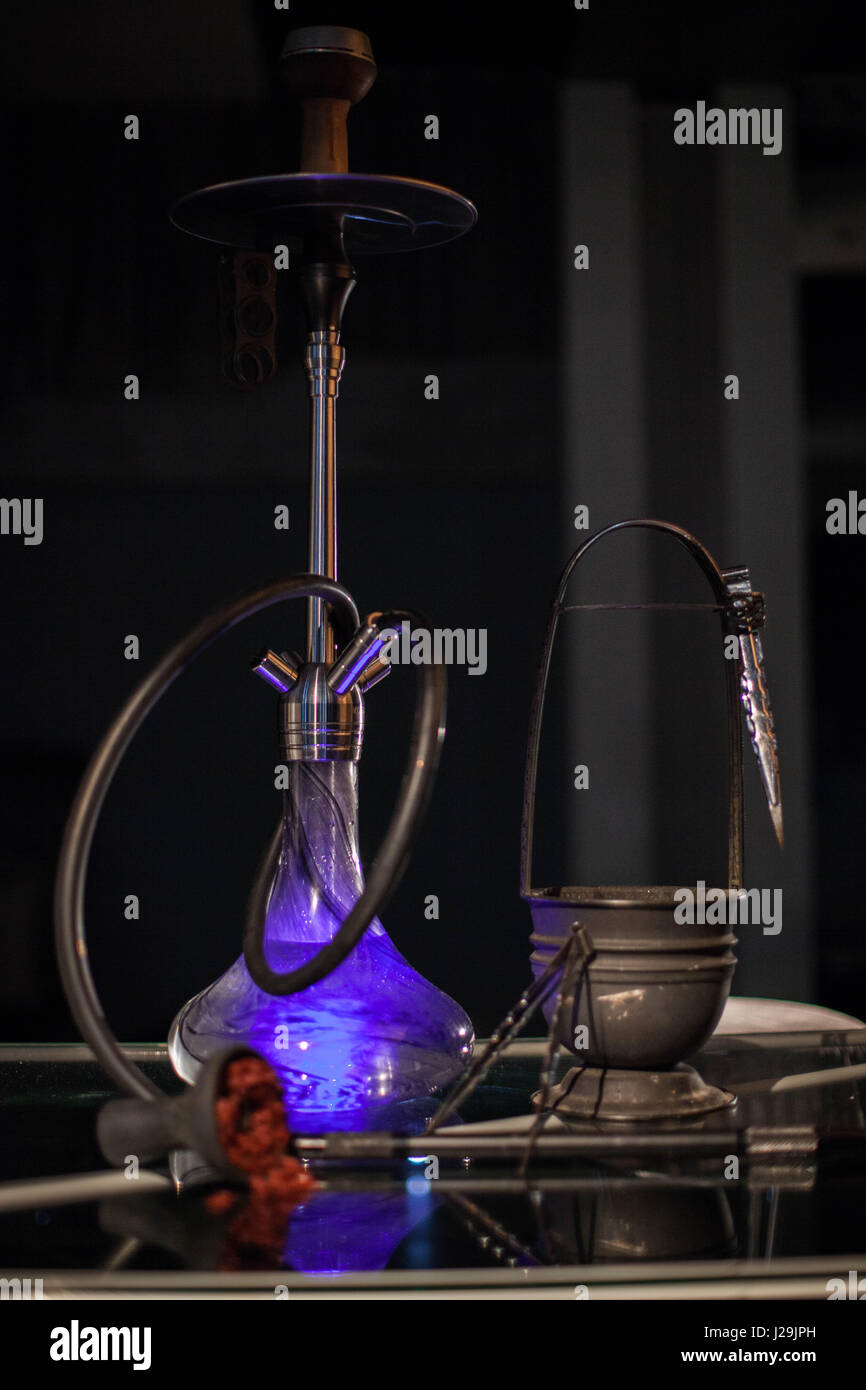 Purple hookah togather with all Stock Photo - Alamy