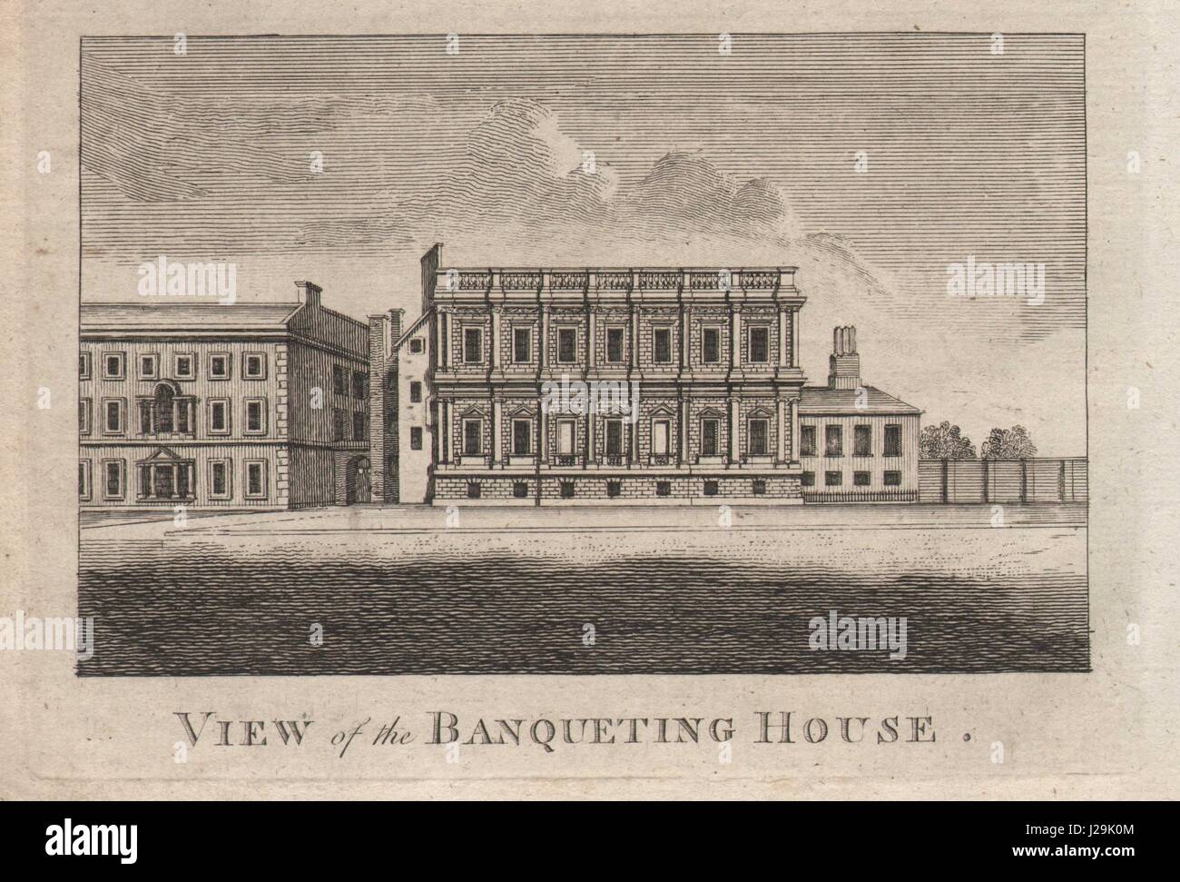 "View of the Banqueting House", Whitehall, London. HARRISON 1776 old ...