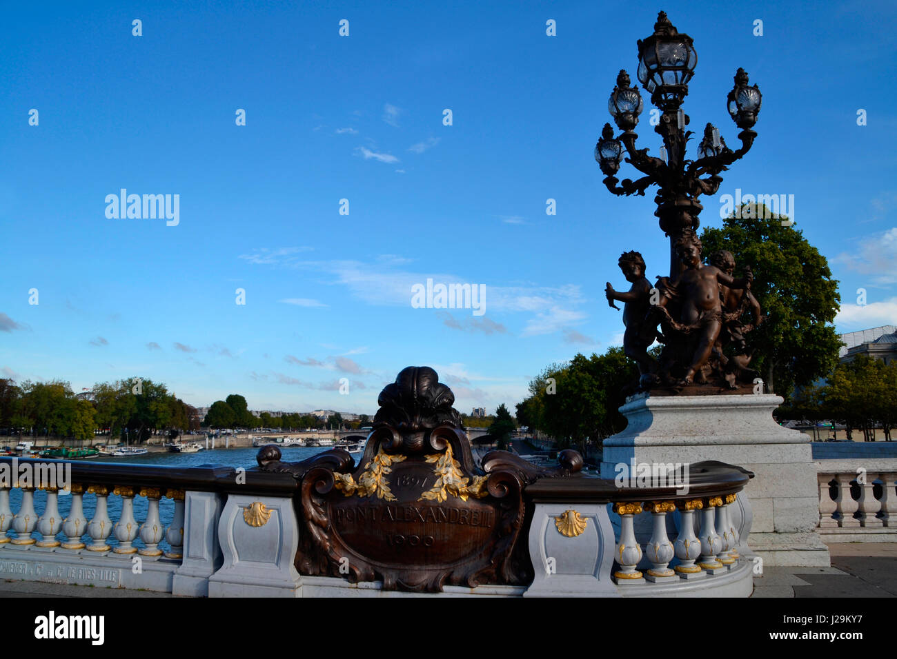 Sculpture of the Alexander Bridge in Paris, France Stock Photo - Alamy