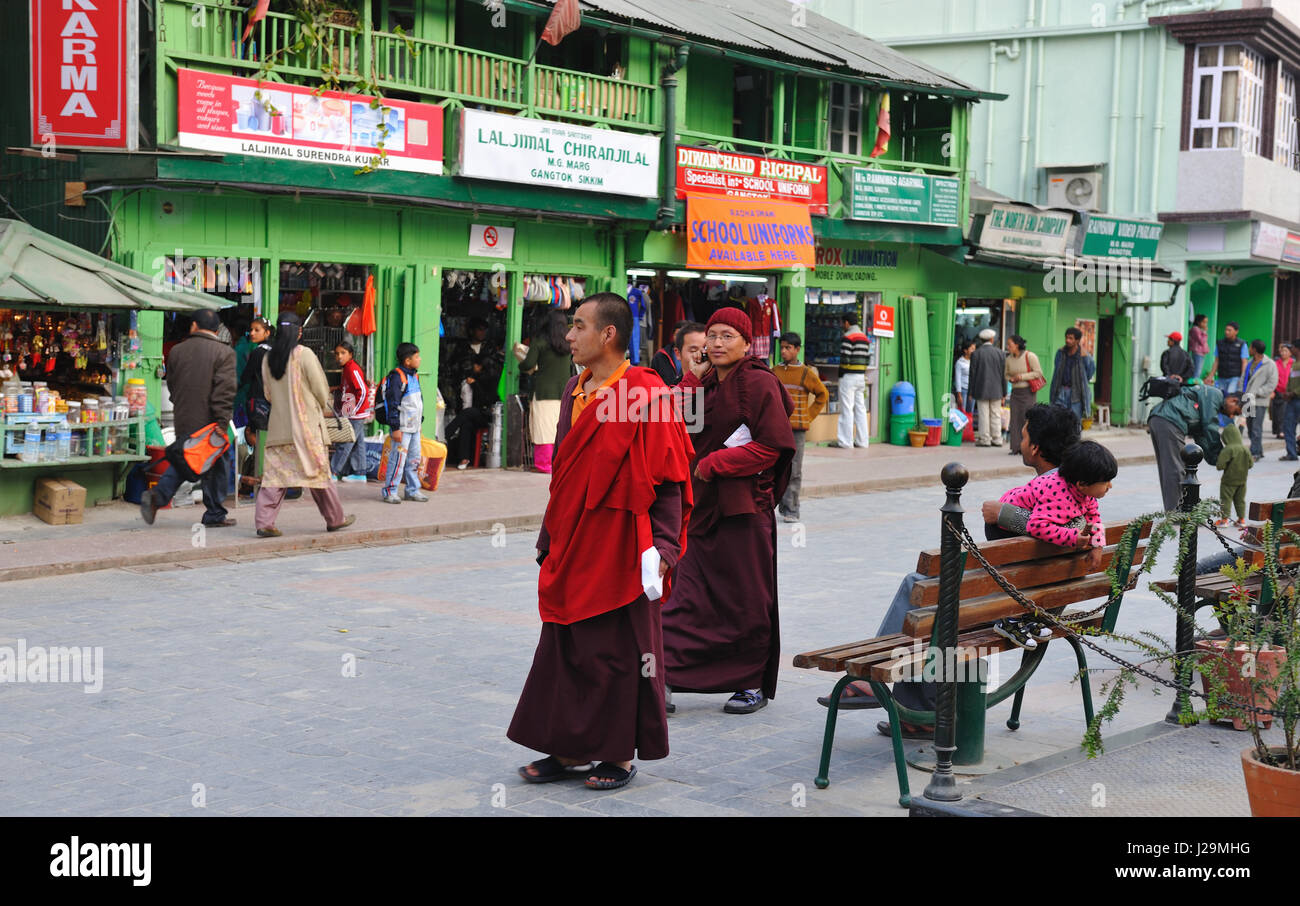 India, Gangtok, capital of Sikkim State, and means "top of the hill ...