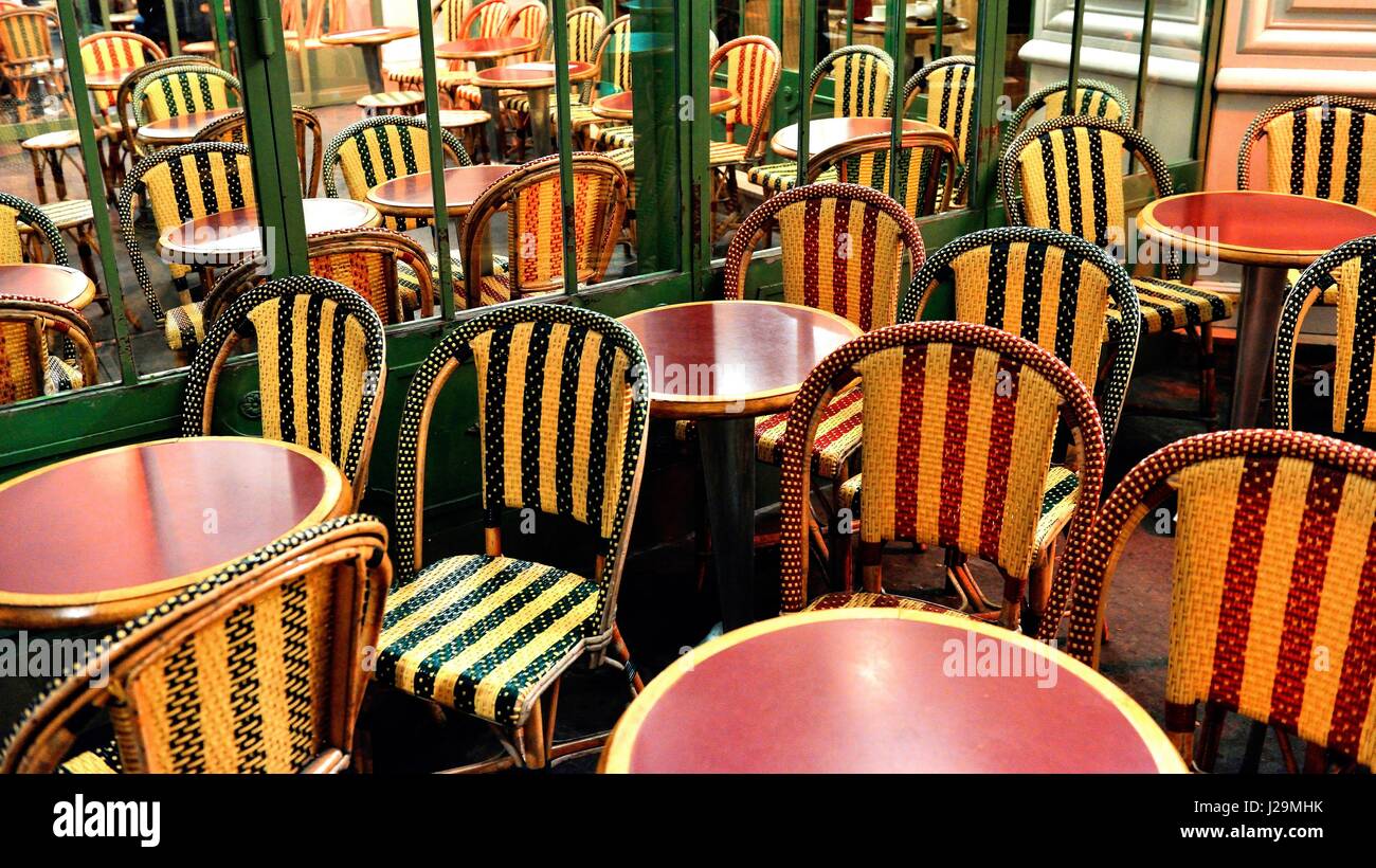 France, Paris, cafe terrace "Le Rostand", located in front of the ...