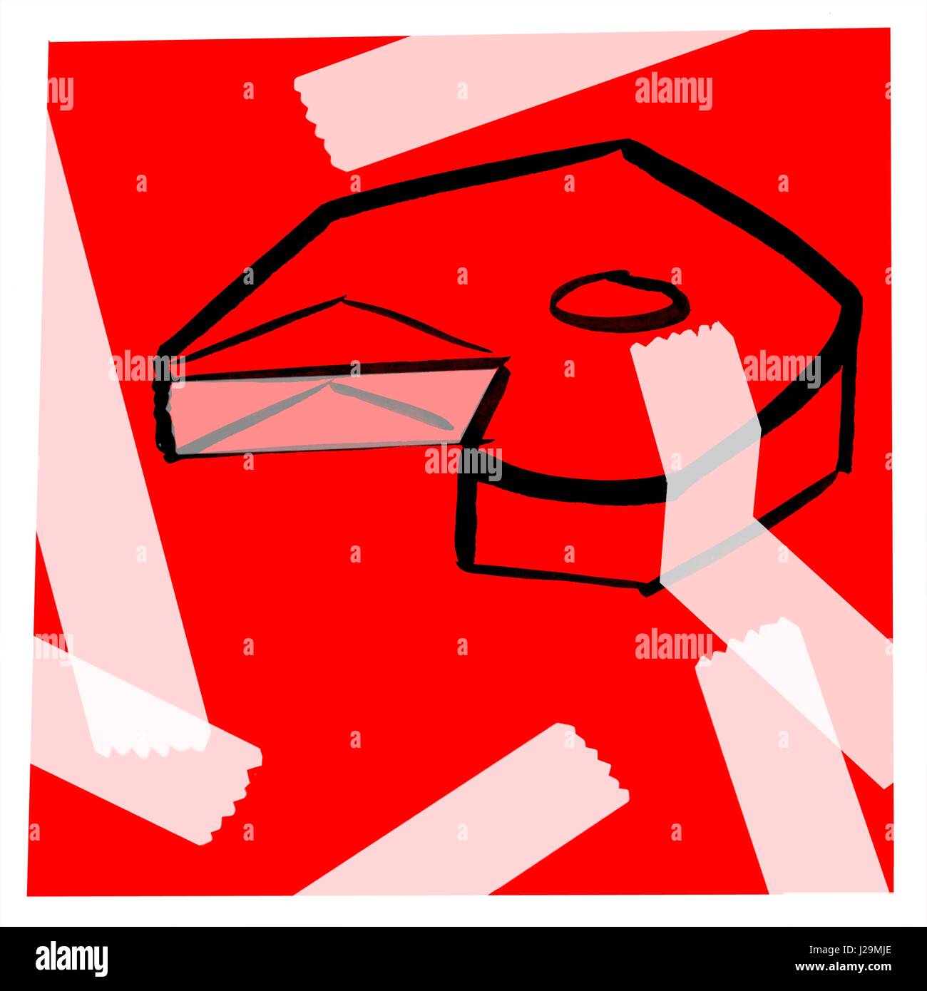 Black and red ink hi-res stock photography and images - Alamy