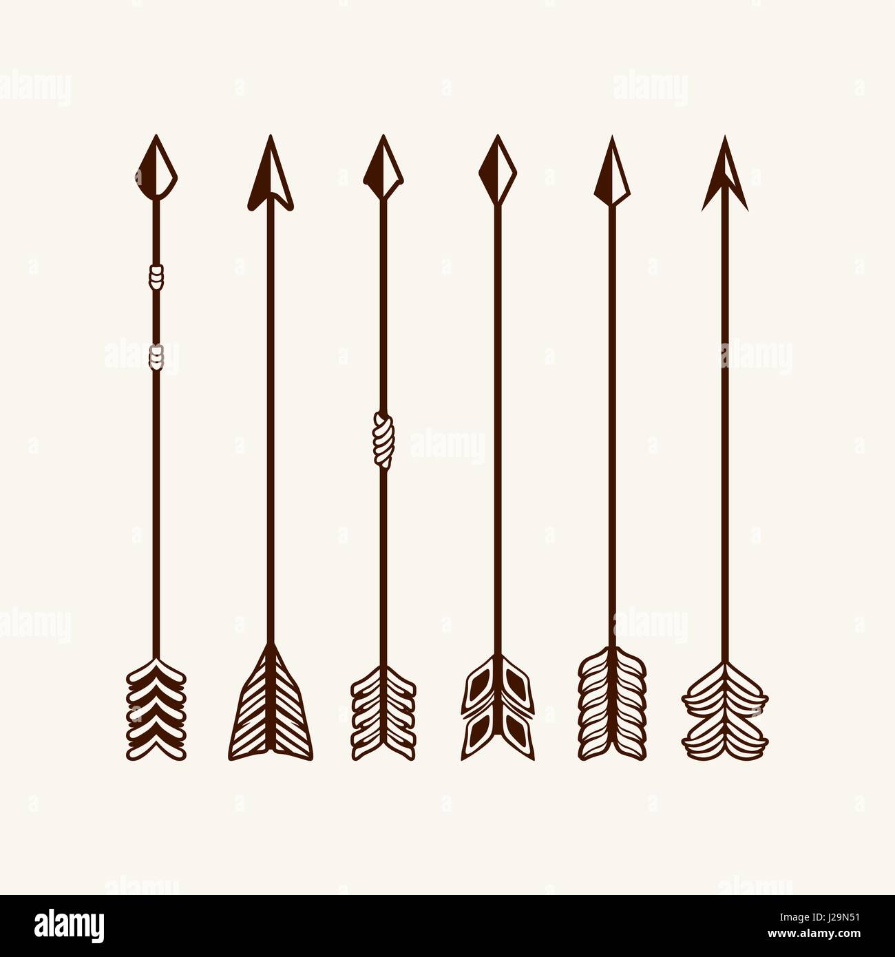 A set of arrows. Elements for illustrations and logos Stock Vector ...