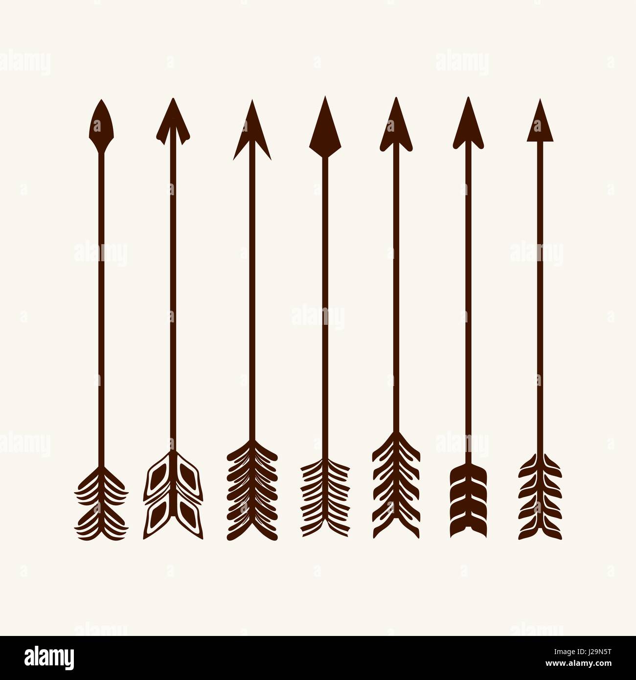 A set of arrows. Elements for illustrations and logos Stock Vector ...