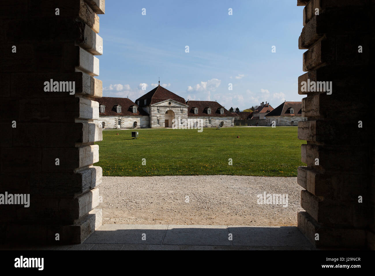 France, Eastern France, Royal Saltworks at Arc-et-Senans, by the ...