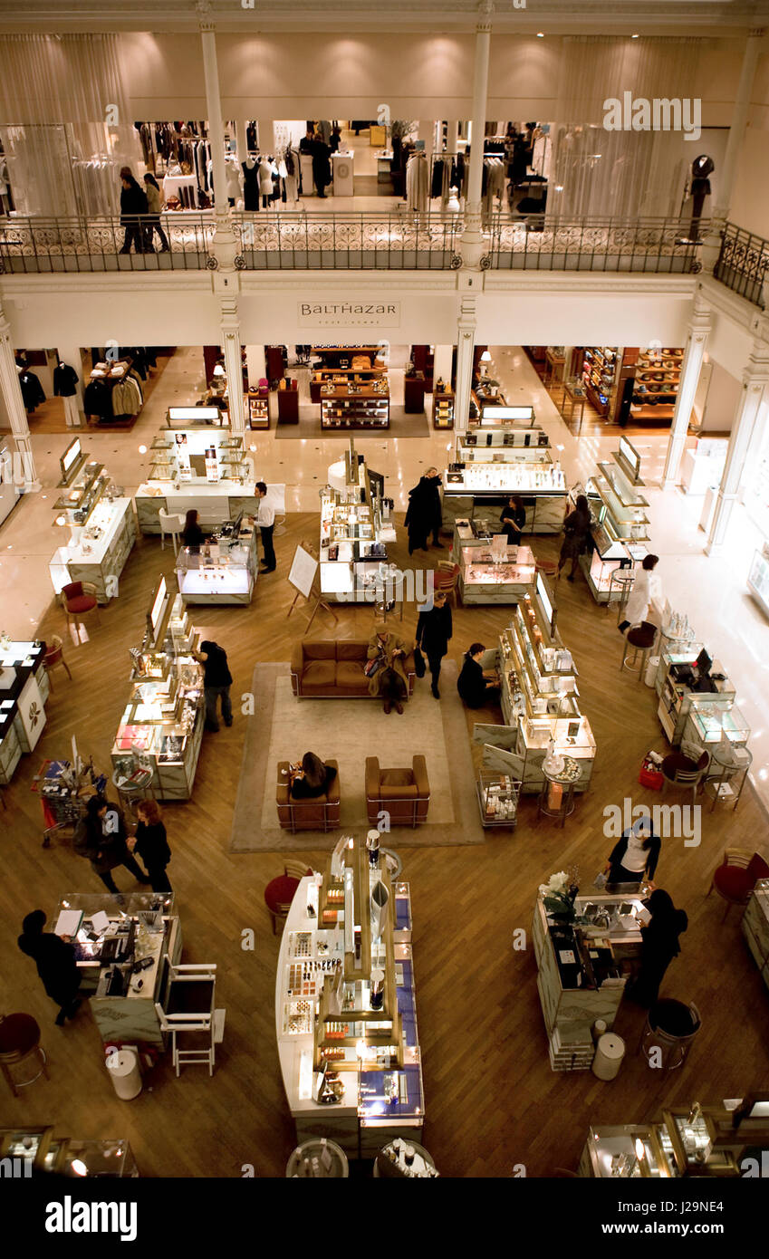France, Paris, interior of the big store Le Bon Marche Stock Photo - Alamy
