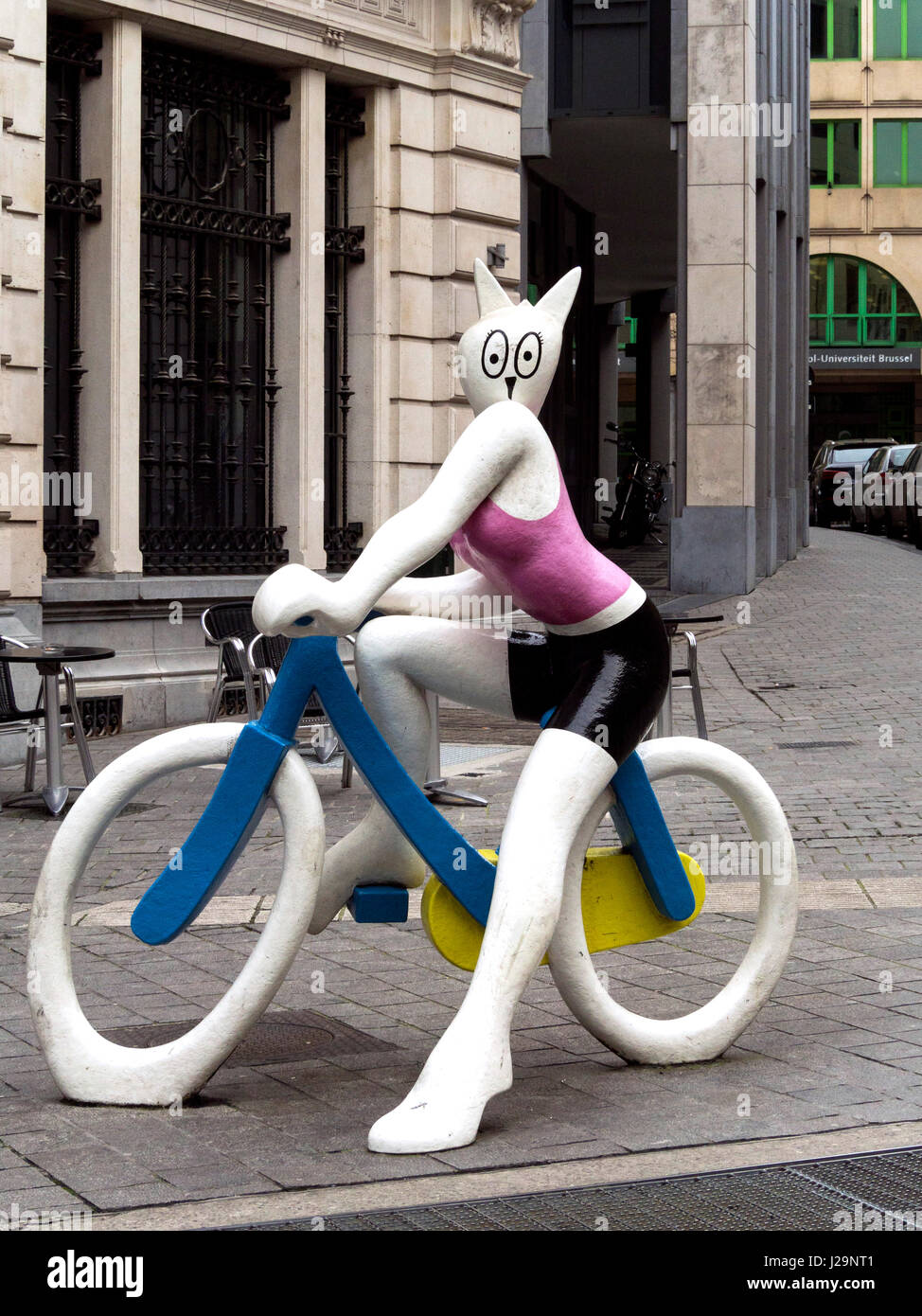 Comic strip character on a bike hi-res stock photography and images - Alamy