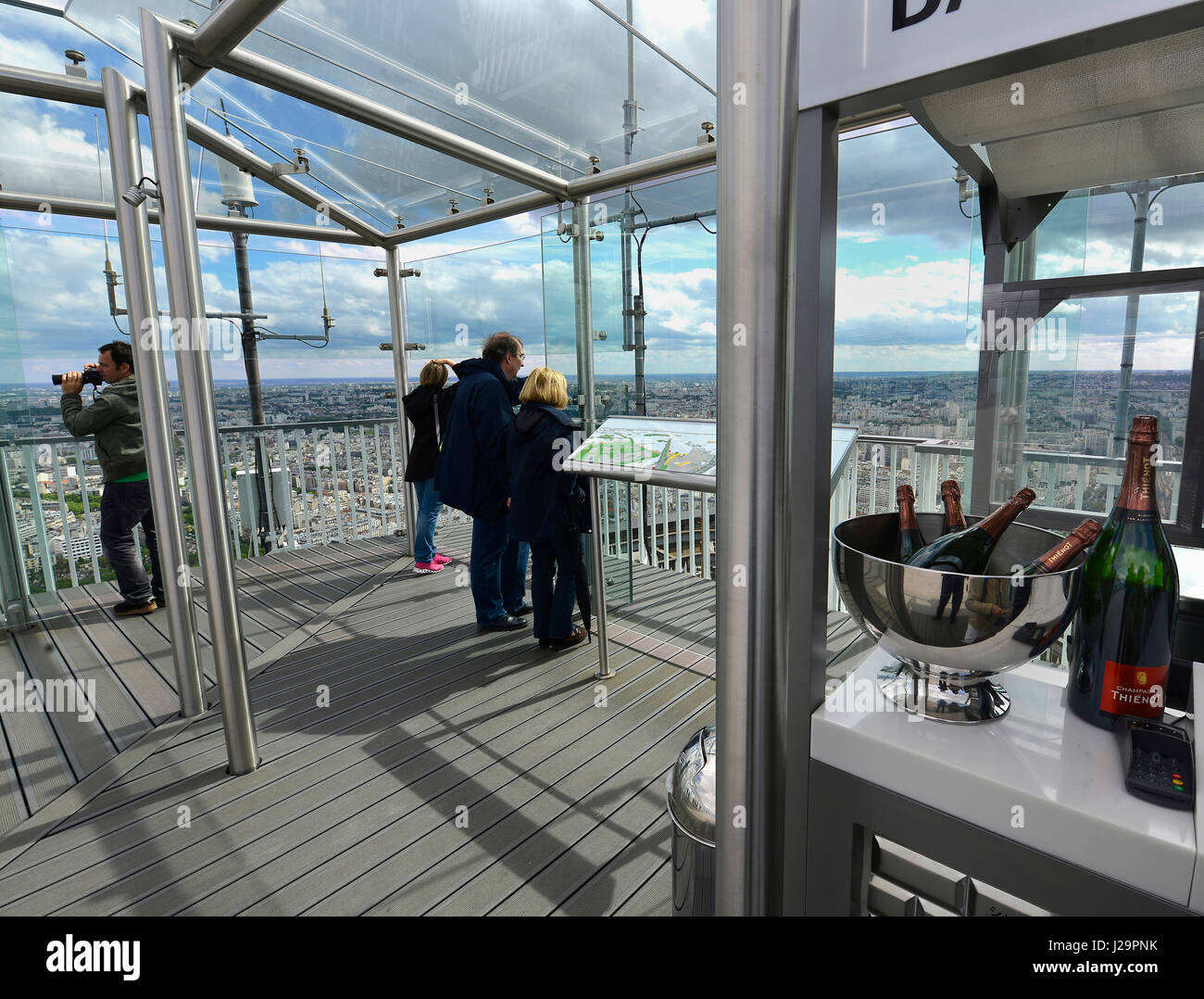 France, Paris 14th district, panoramic terrace of the Montparnasse ...