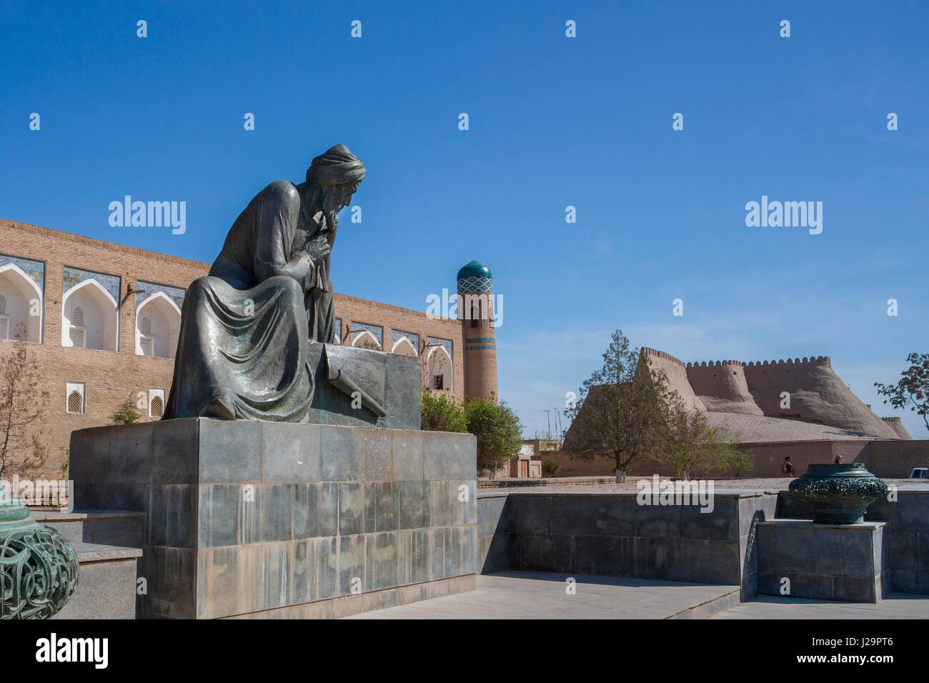 Uzbekistan, Khorezm Region, Khiva (W.H.), mathematician Al-Khorezmi ...
