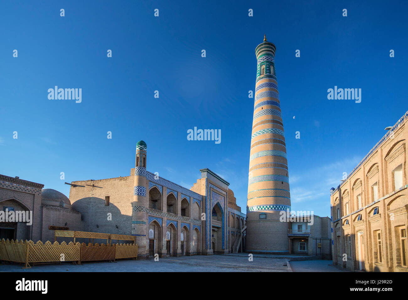 Uzbekistan, Khorezm Region, Khiva (W.H.), Islam Khodja Minaret Stock ...