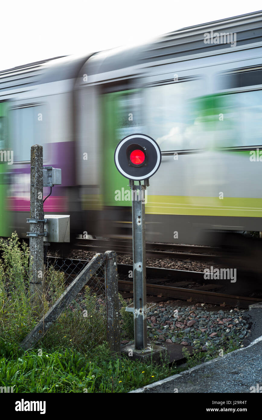 Flashing train hi-res stock photography and images - Alamy