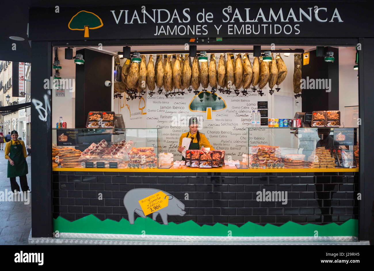 Spain, Madrid, Down Town, Jamon Shop Stock Photo - Alamy