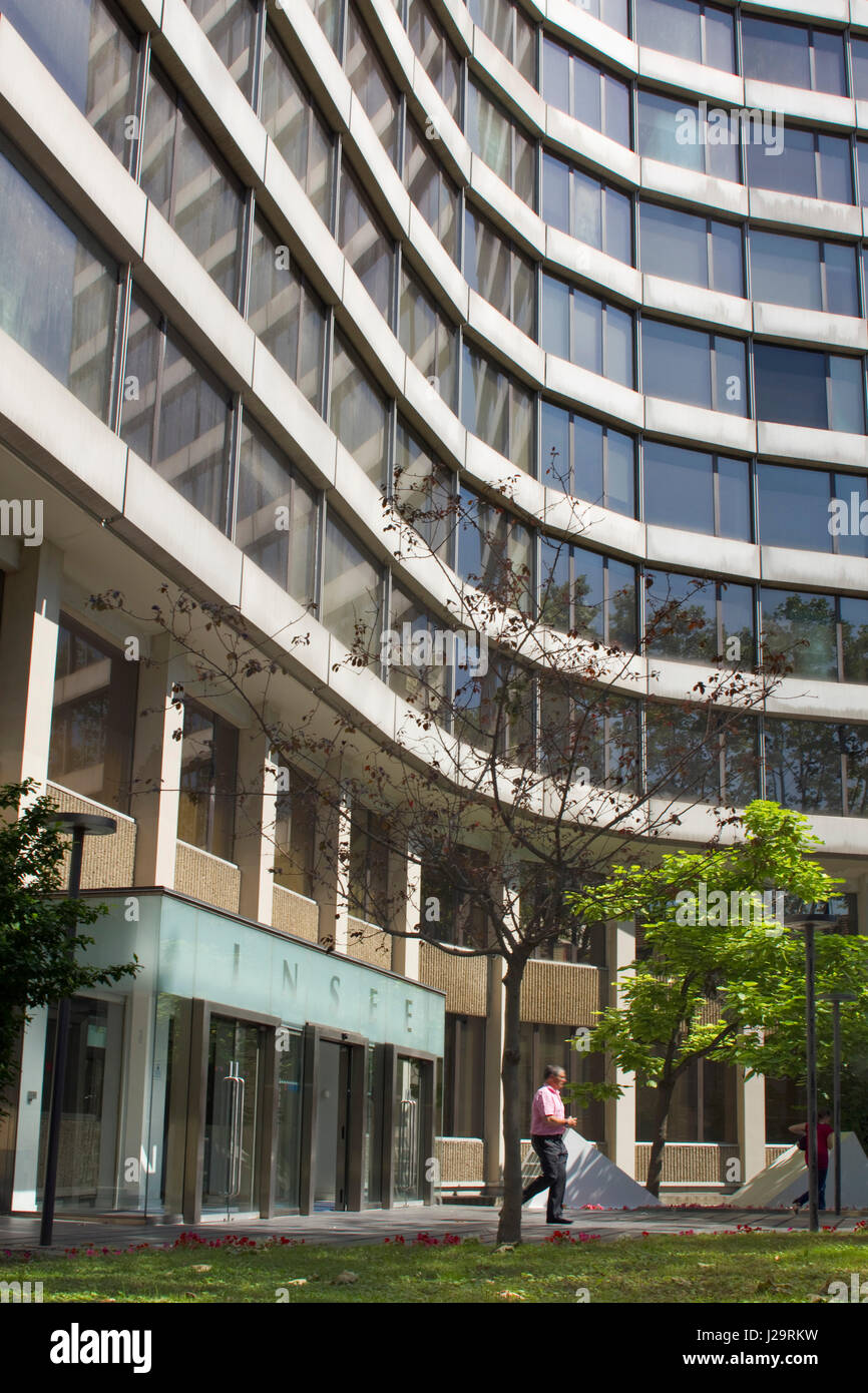 France, Paris, 14th district, Boulevard Adolphe Pinard, INSEE building ...