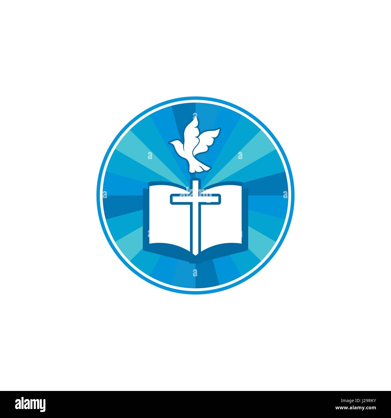 Holy Spirit With Bible Logo