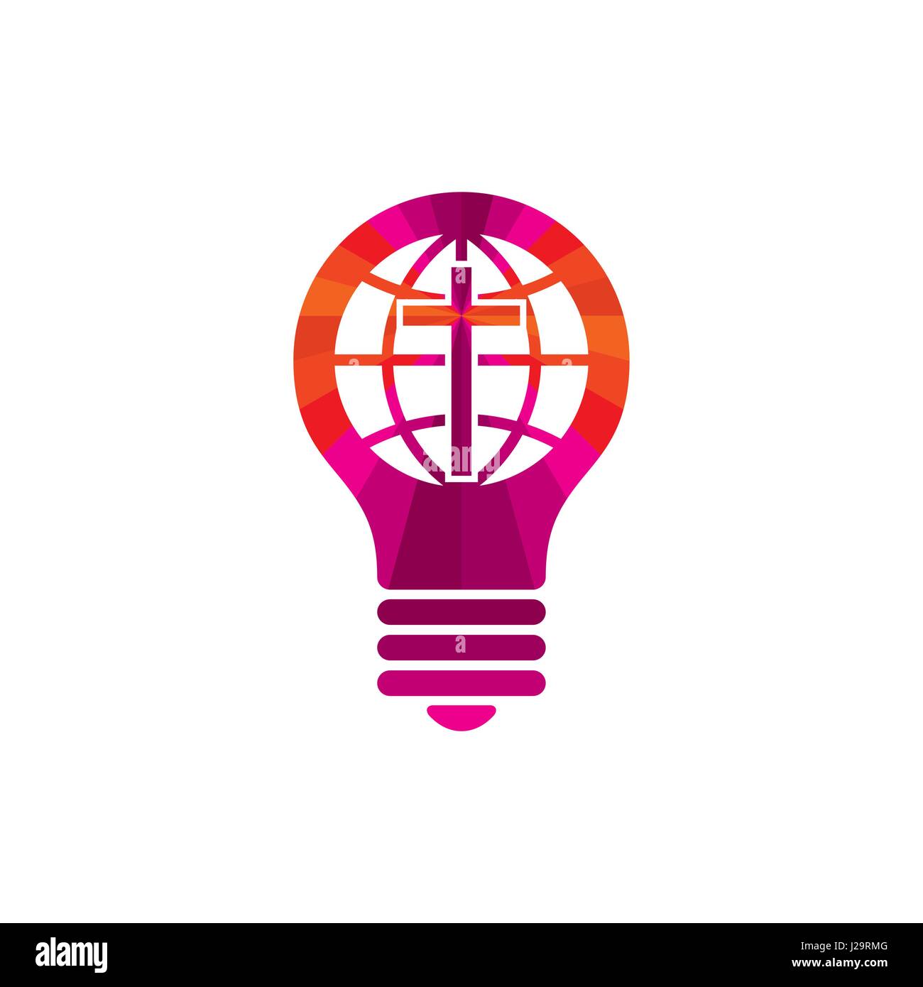 Church logo. Lamp of Jesus, God's lamp Stock Vector Image & Art - Alamy