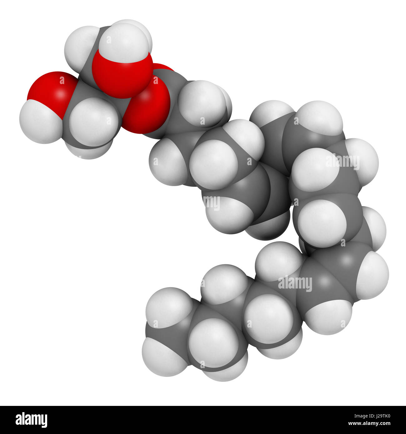 2-Arachidonoylglycerol (2-AG) endocannabinoid neurotransmitter molecule ...