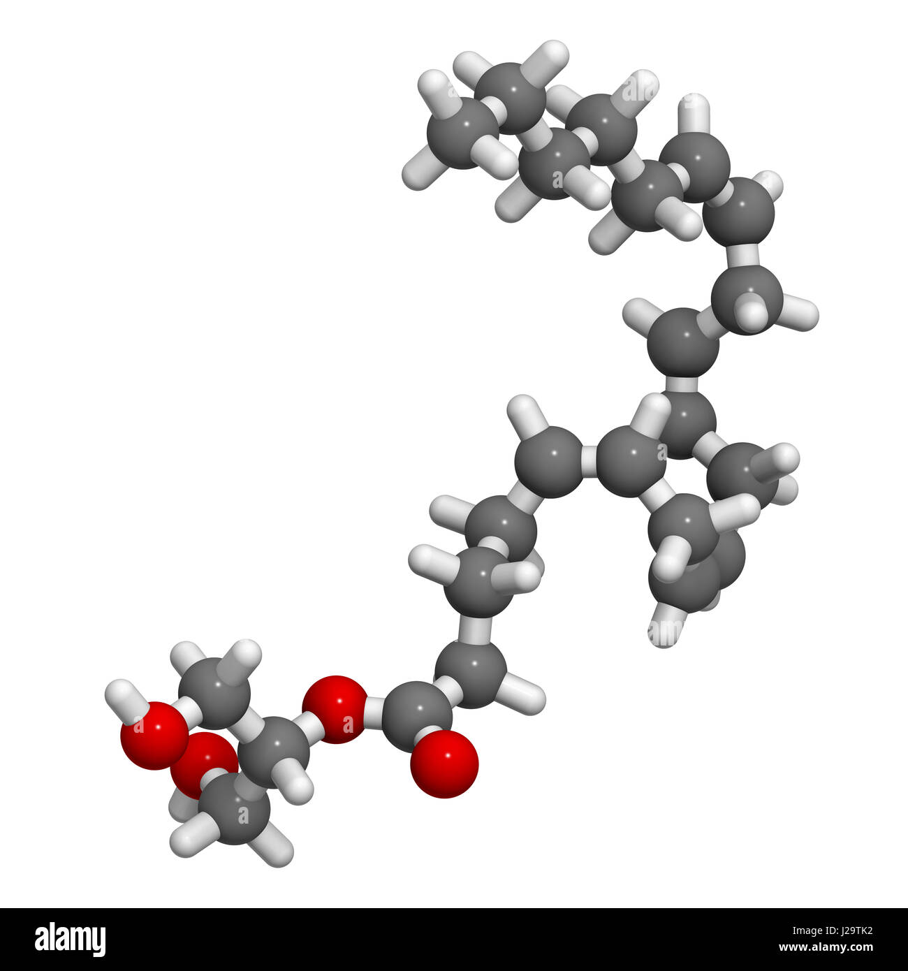 2-Arachidonoylglycerol (2-AG) endocannabinoid neurotransmitter molecule ...
