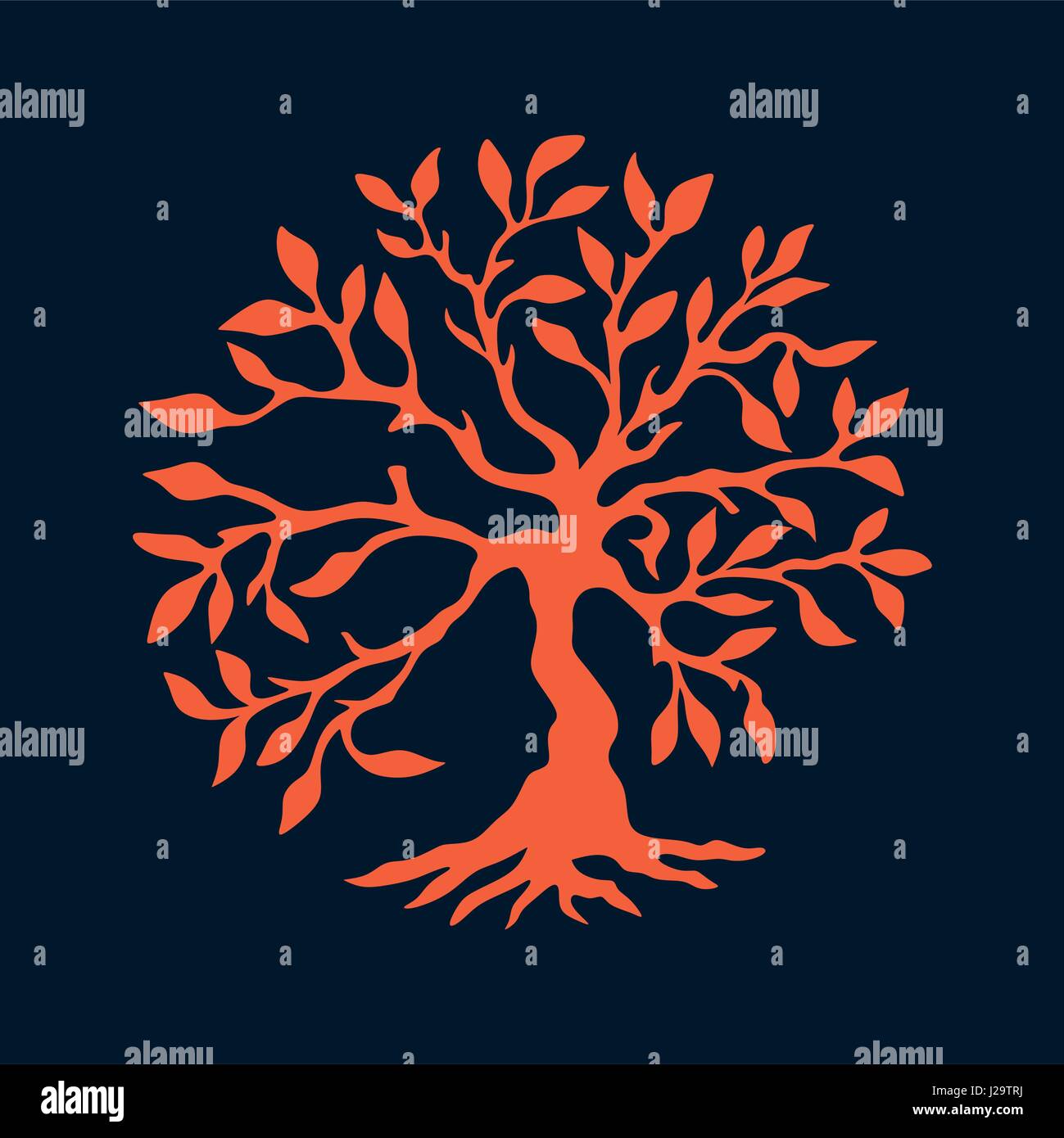 Church logo. The Tree of Eternal Life Stock Vector Image & Art - Alamy