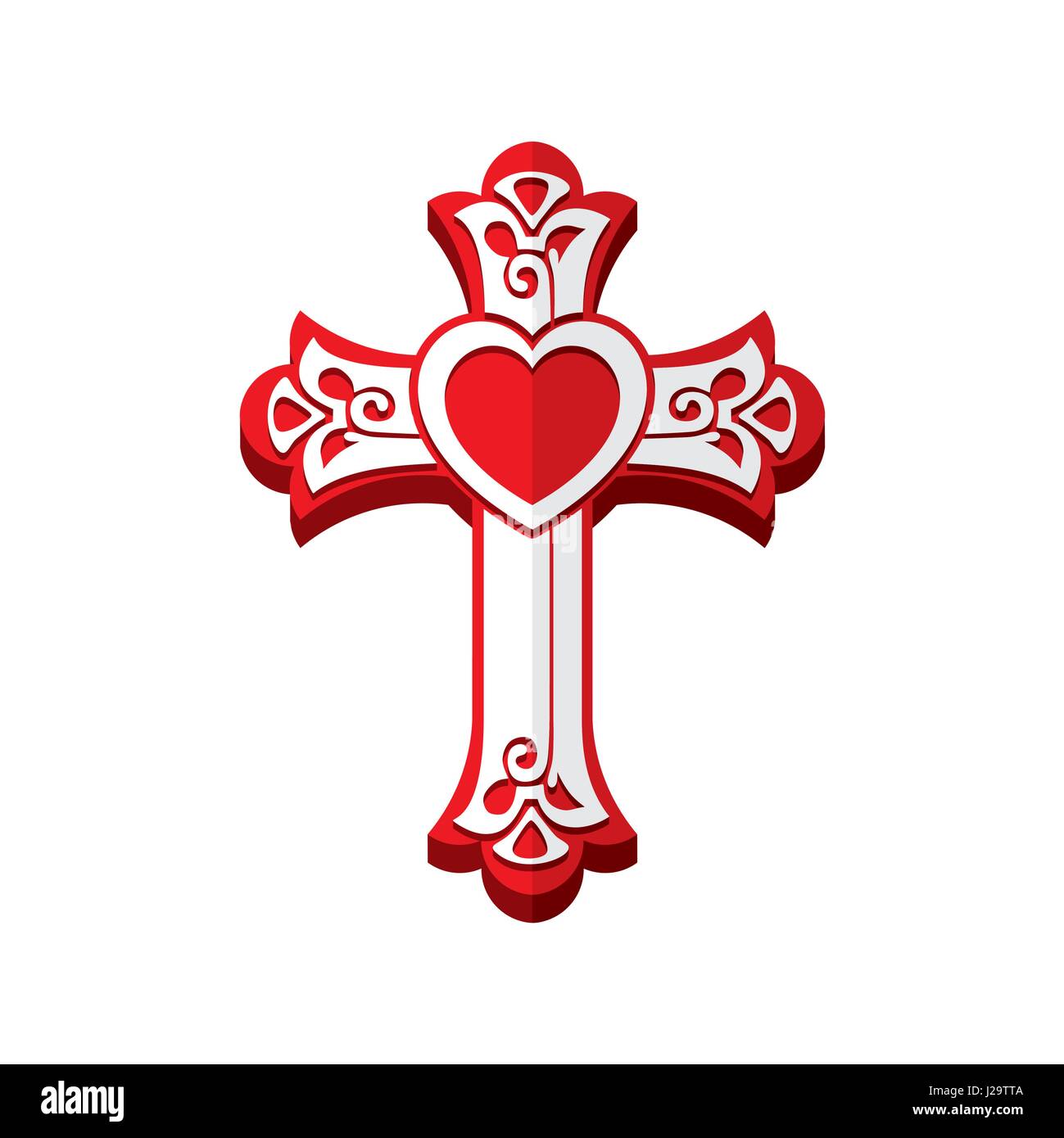 Church logo. Decorative cross Stock Vector Image & Art - Alamy