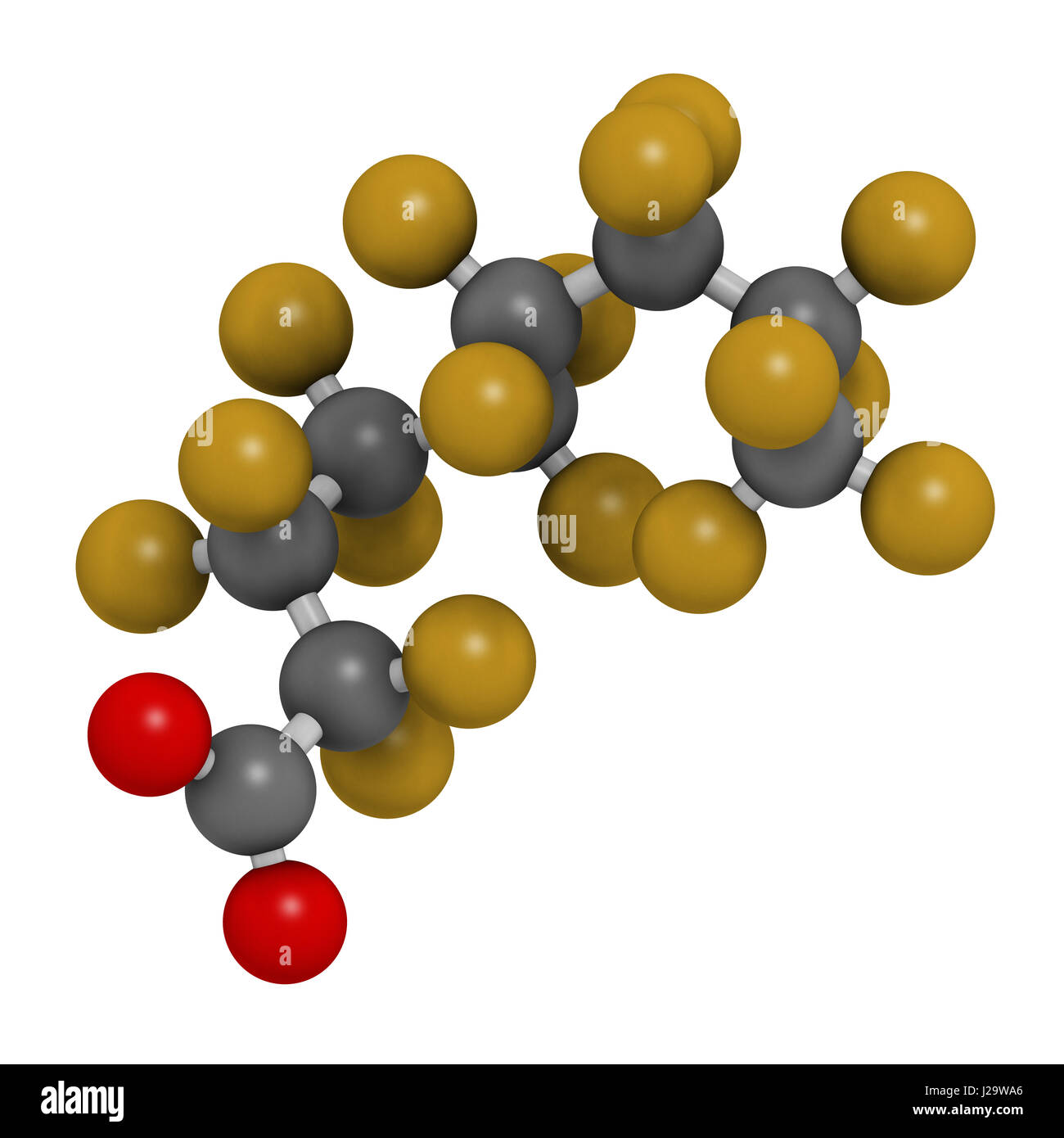 Perfluorononanoic acid molecule hi-res stock photography and images - Alamy