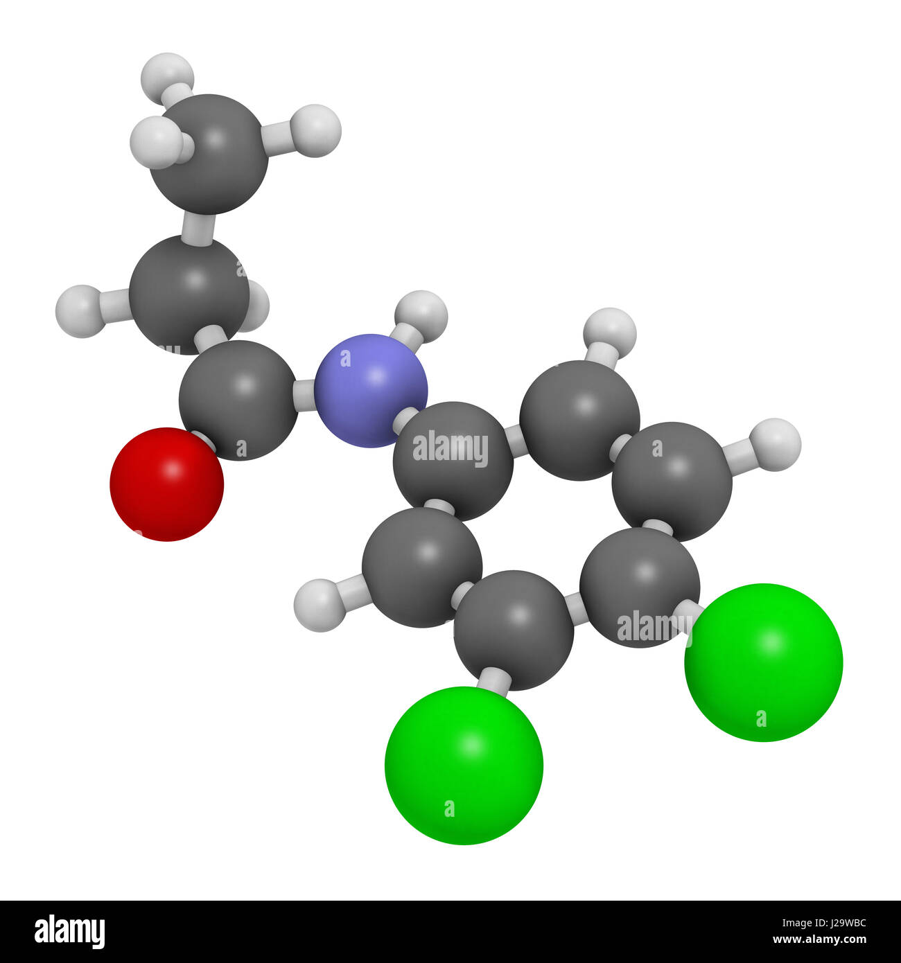 Propanil herbicide molecule hi-res stock photography and images - Alamy