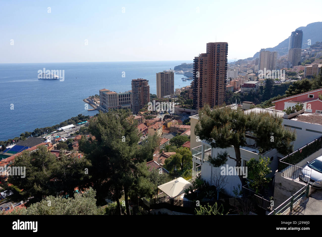 The principality of Monaco on the Mediterranean Stock Photo - Alamy