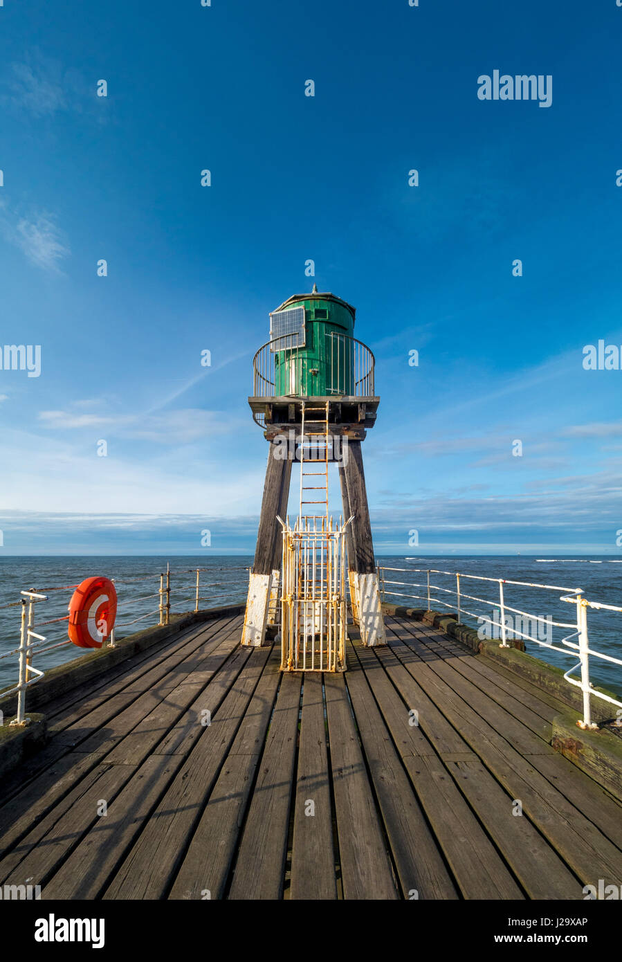 Whitby west pier hi-res stock photography and images - Alamy