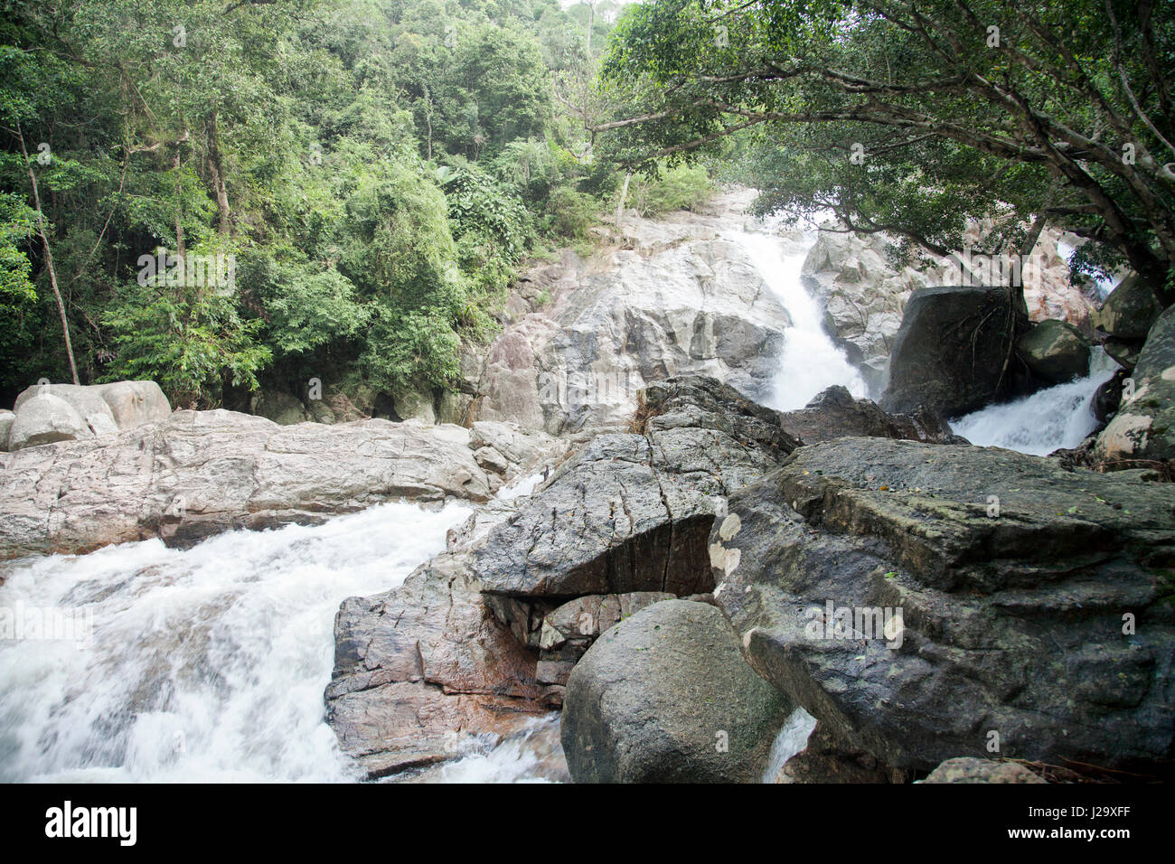 Hin Lad waterfalls in Ko Samui, Thailand Stock Photo - Alamy