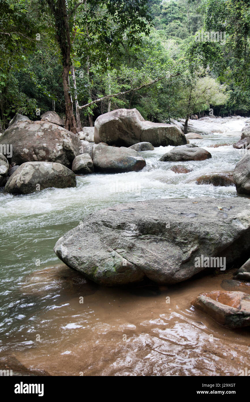 Hin Lad waterfalls in Ko Samui, Thailand Stock Photo - Alamy