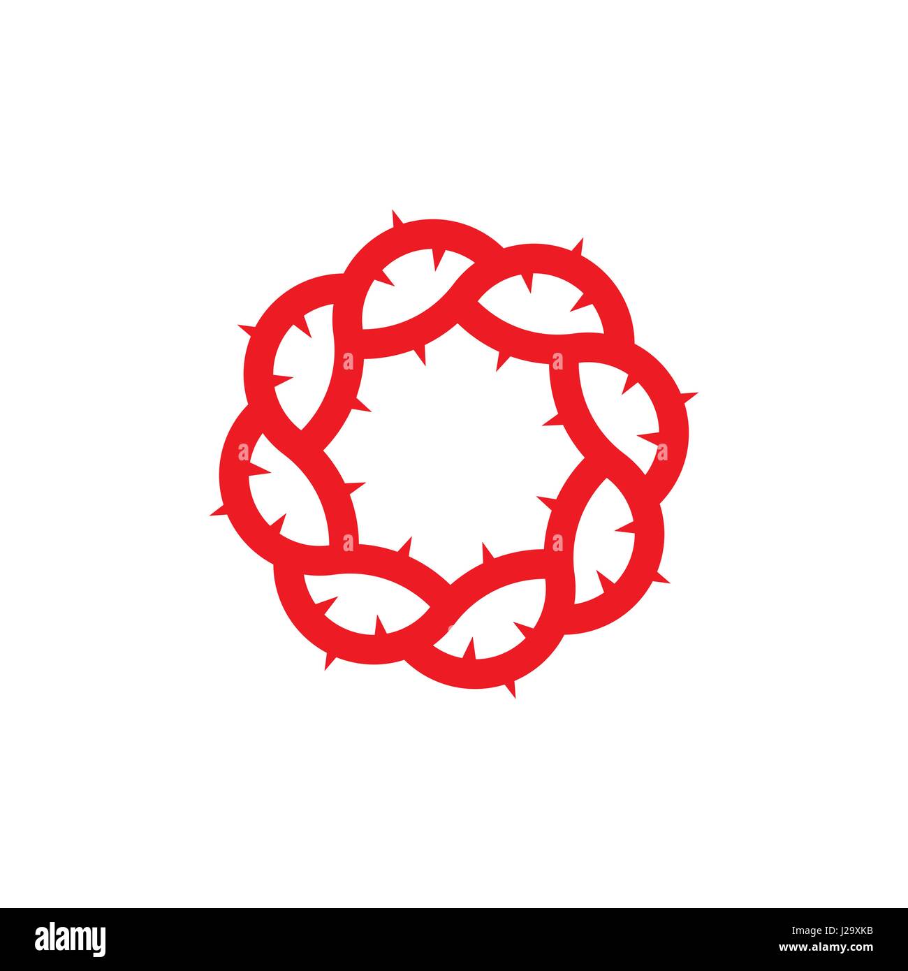 Church logo. Crown of Jesus Stock Vector Image & Art - Alamy