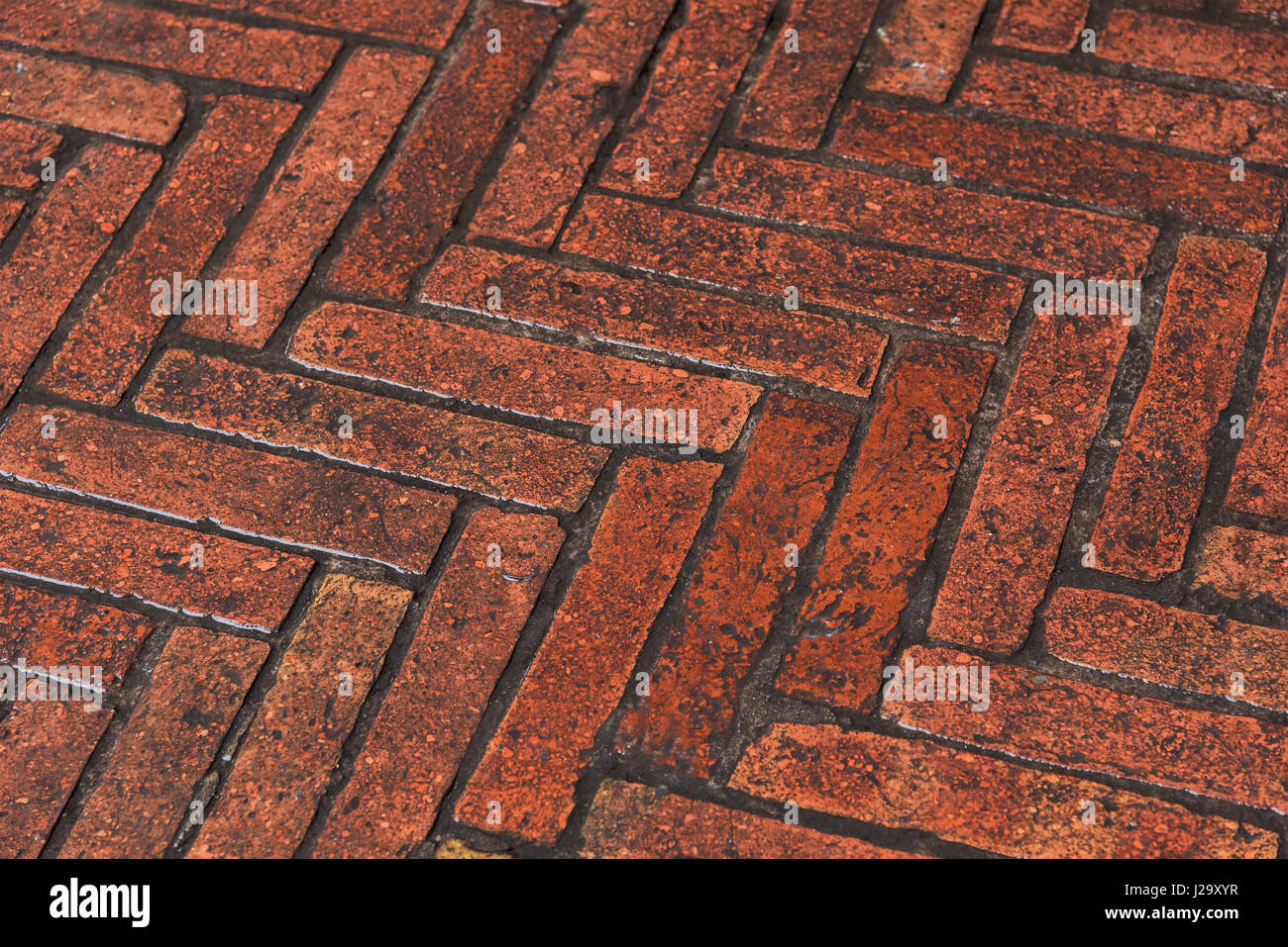 Red brick paving hi-res stock photography and images - Alamy