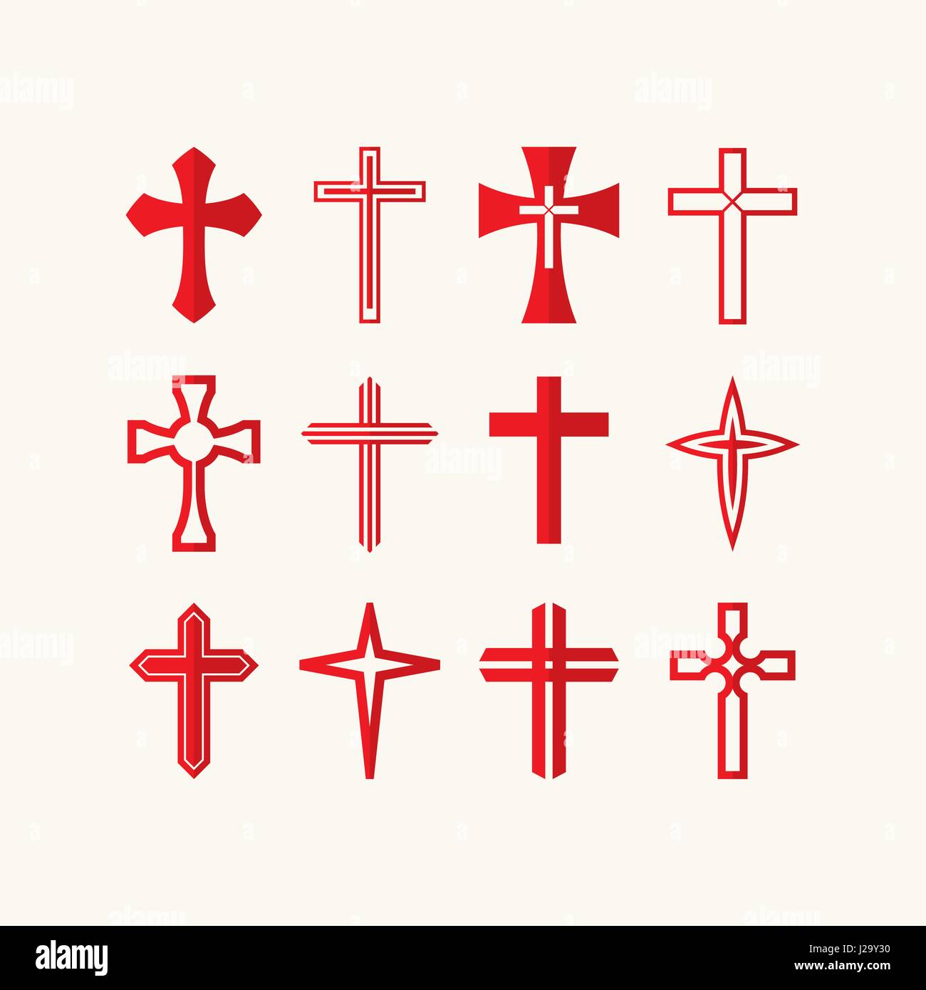 Set of crosses Stock Vector Image & Art - Alamy