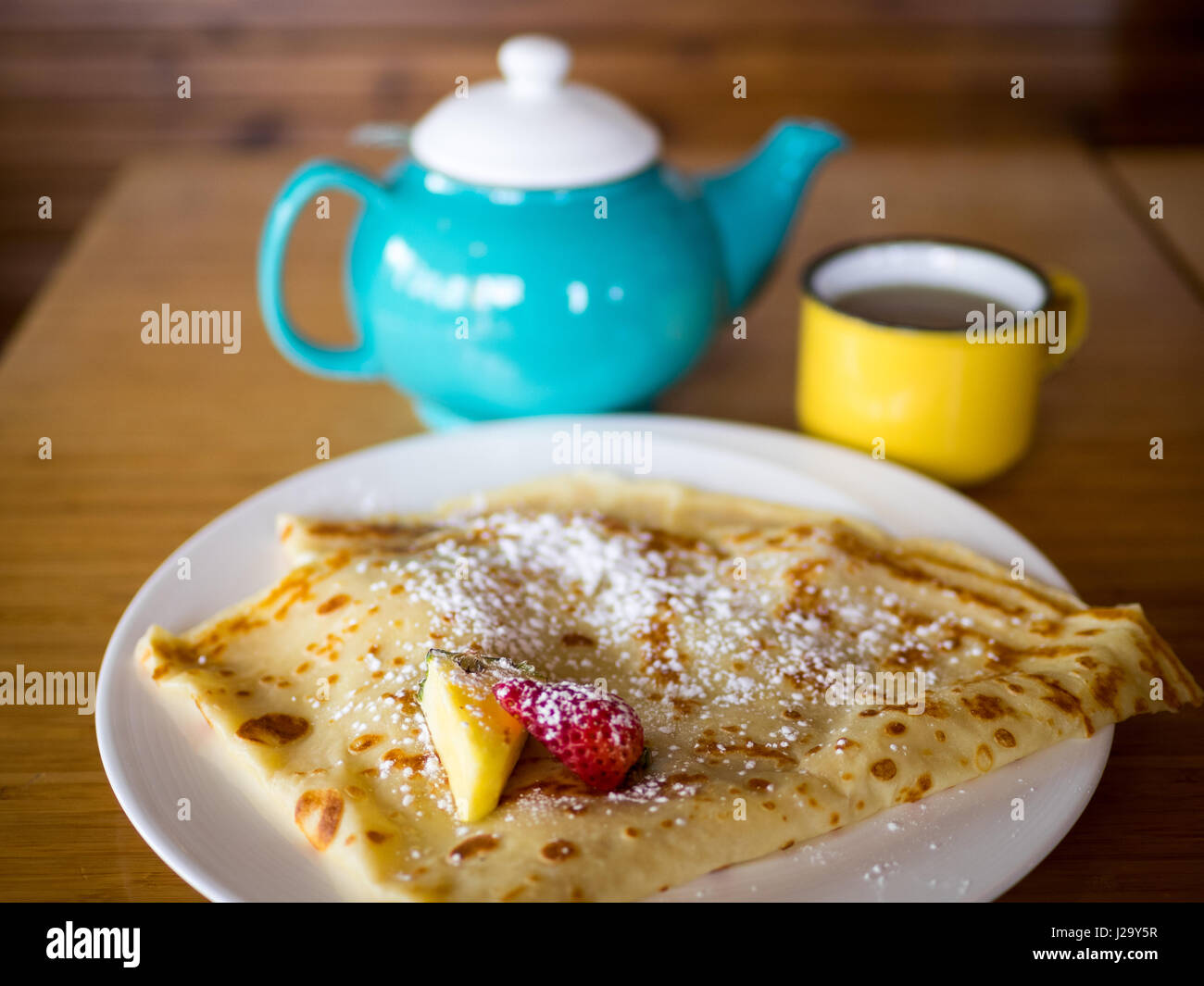 Nutella crepes and peppermint tea from the Drift Sidewalk Café and ...