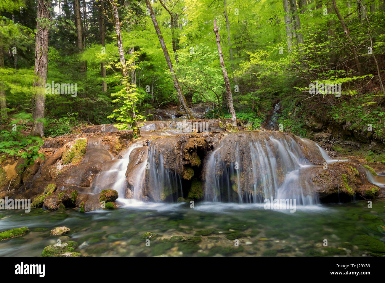 Bigar mountain waterfall Stock Photo - Alamy