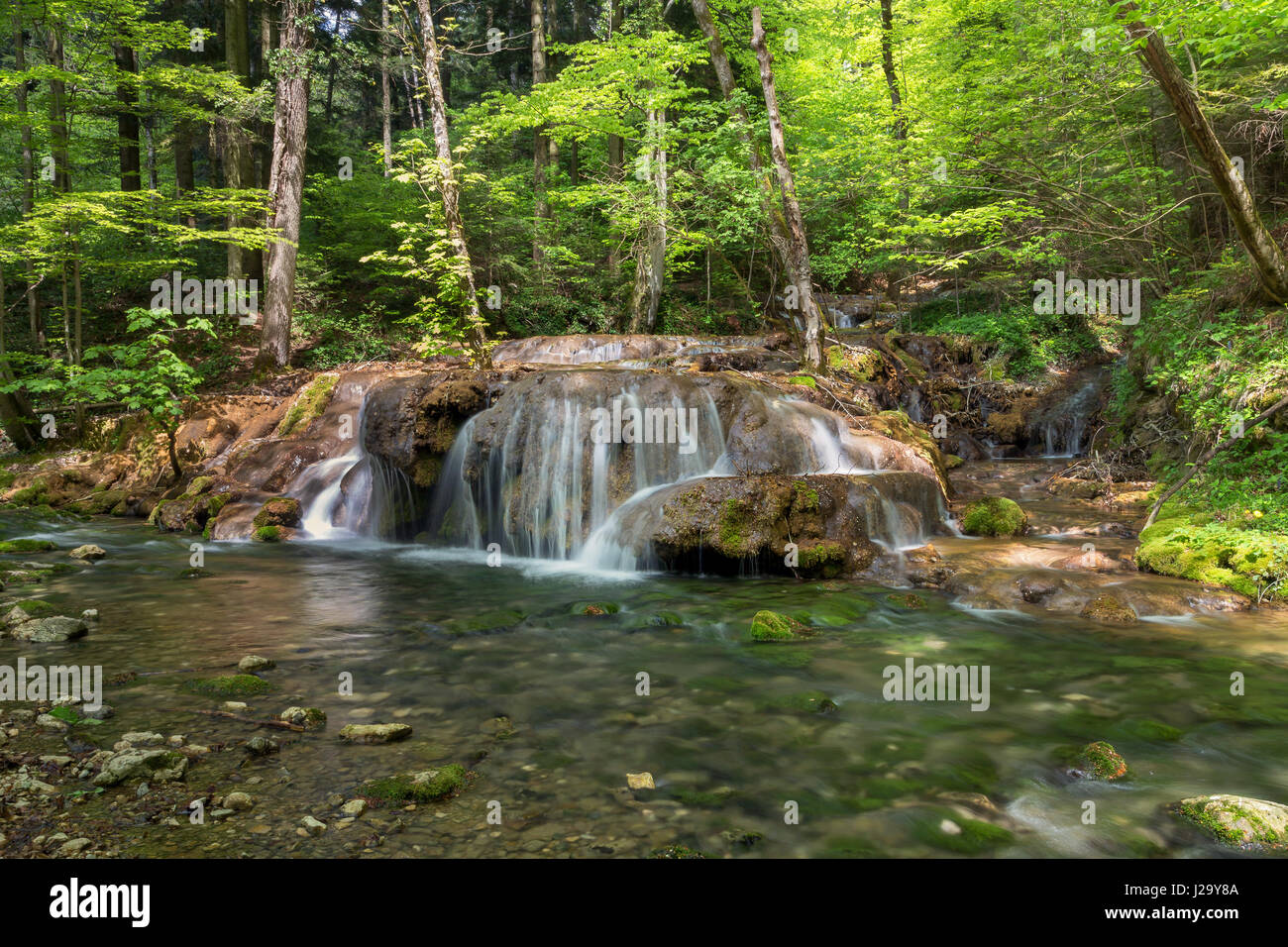 Bigar mountain waterfall Stock Photo - Alamy