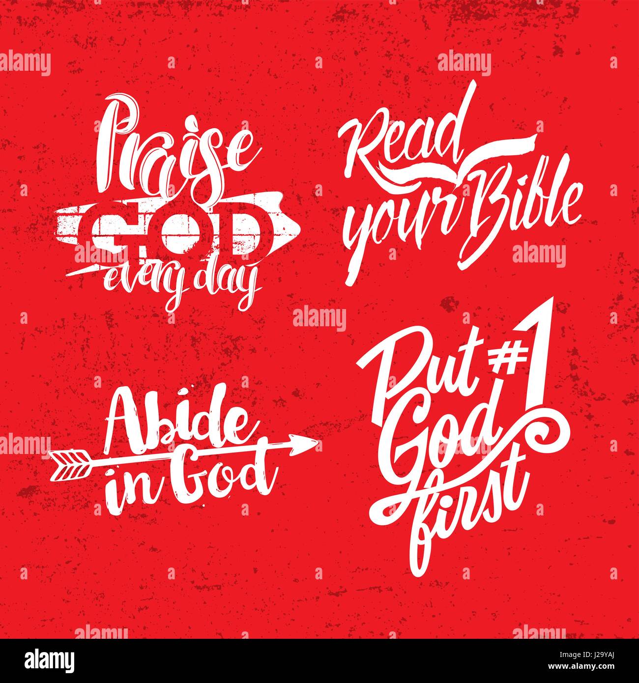 A set of christian lettering Stock Vector Image & Art - Alamy
