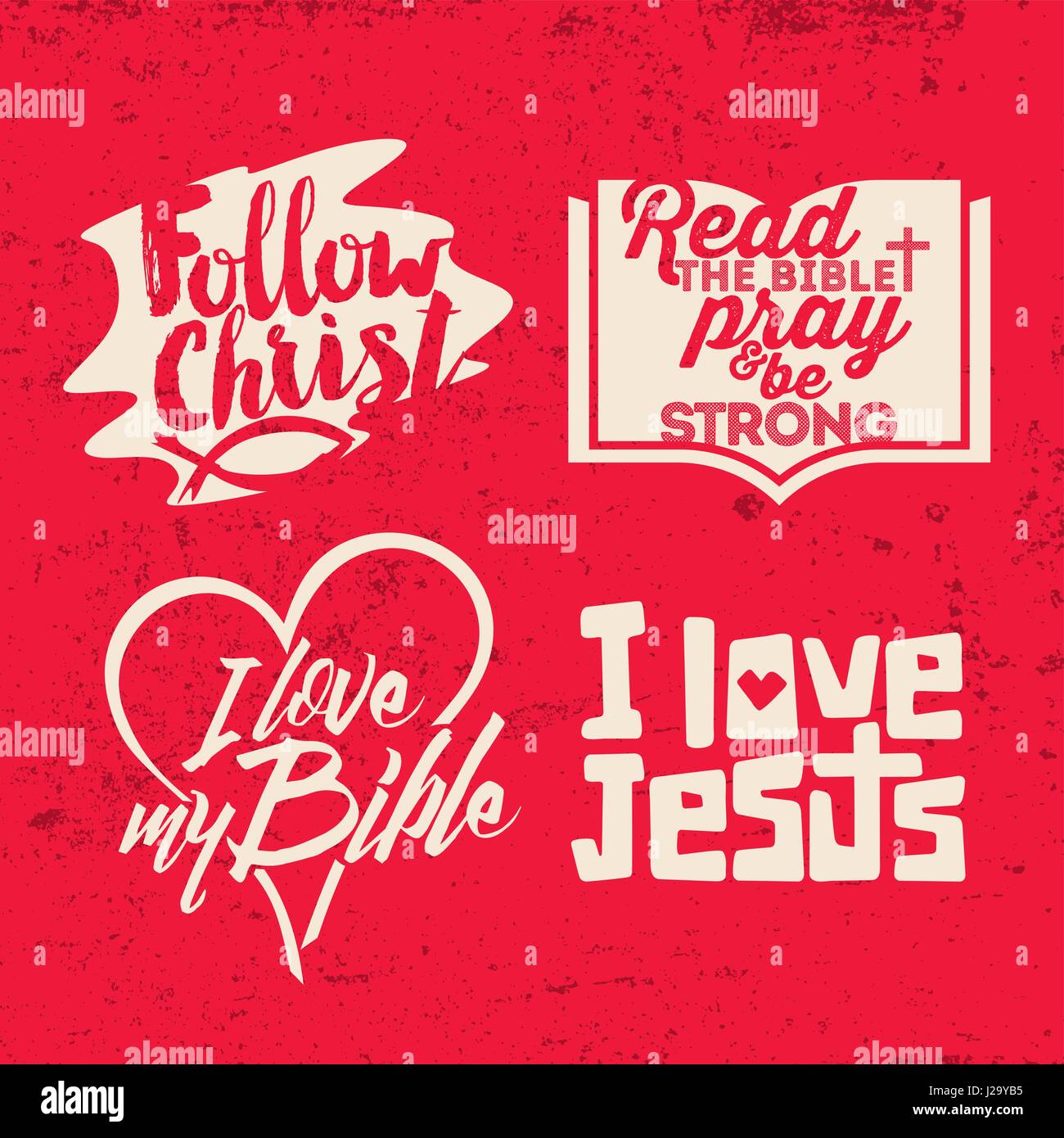 A set of christian lettering Stock Vector Image & Art - Alamy