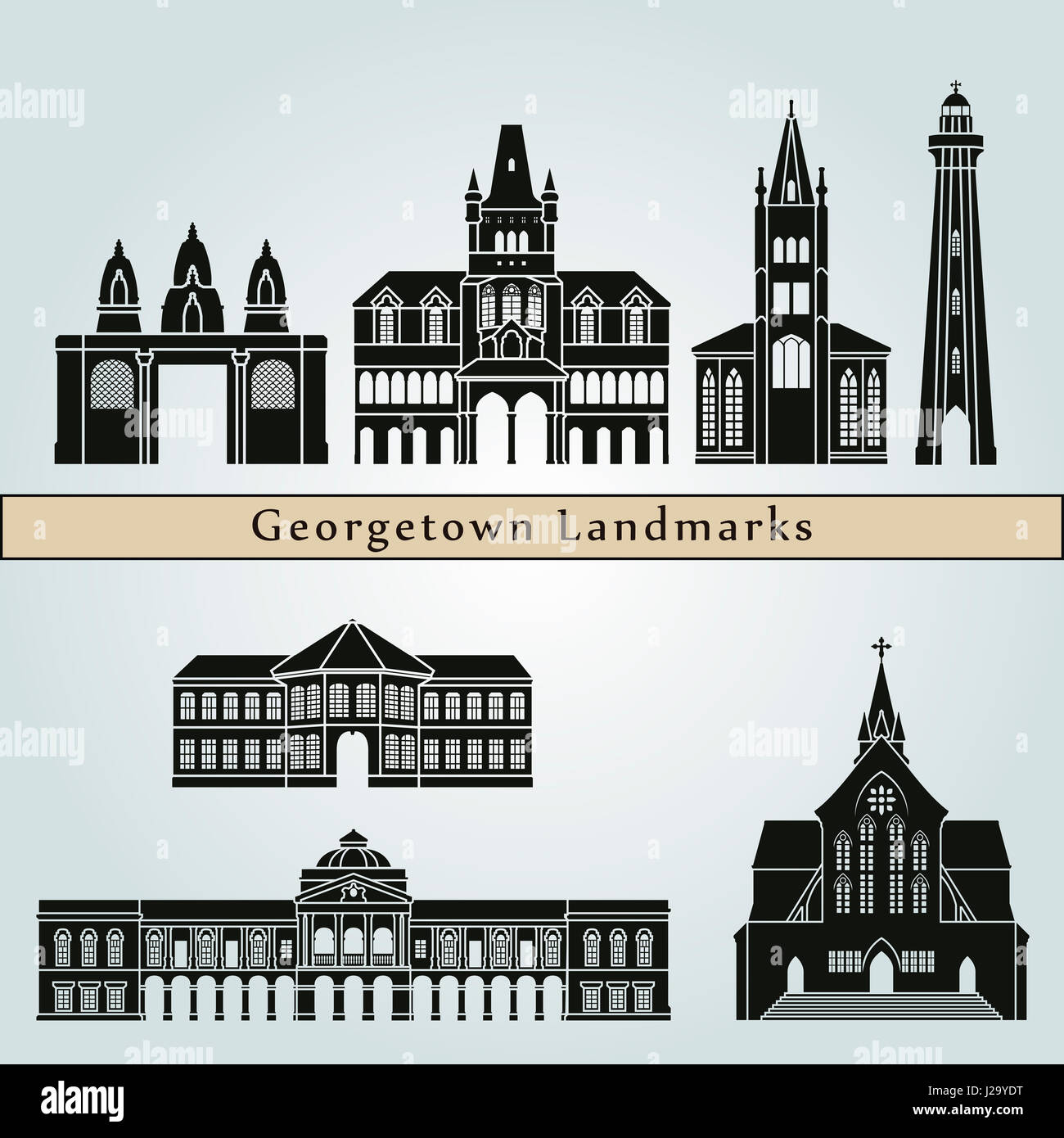 Cityscape skyline georgetown guyana hi-res stock photography and images ...