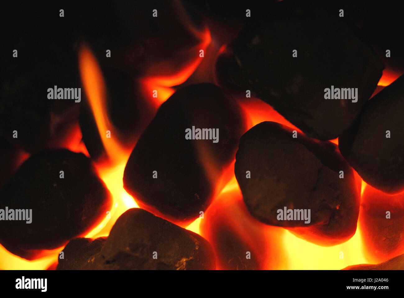 Solid Fuel Fire Stock Photo - Alamy