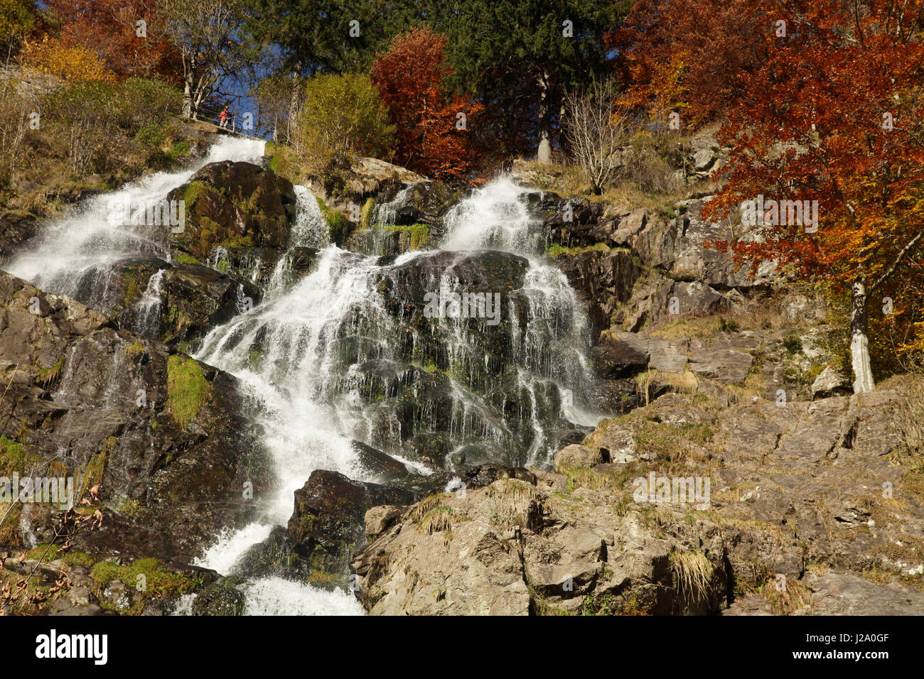 The Todtnau Waterfall in the Black Forest is the highest natural ...