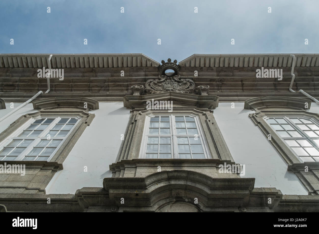 Old portuguese building windows Stock Photo - Alamy