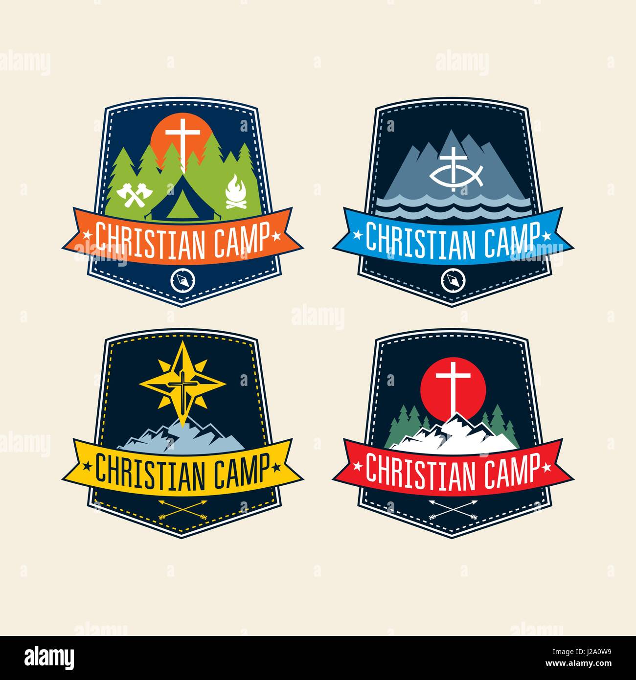 Christian Camp Logos