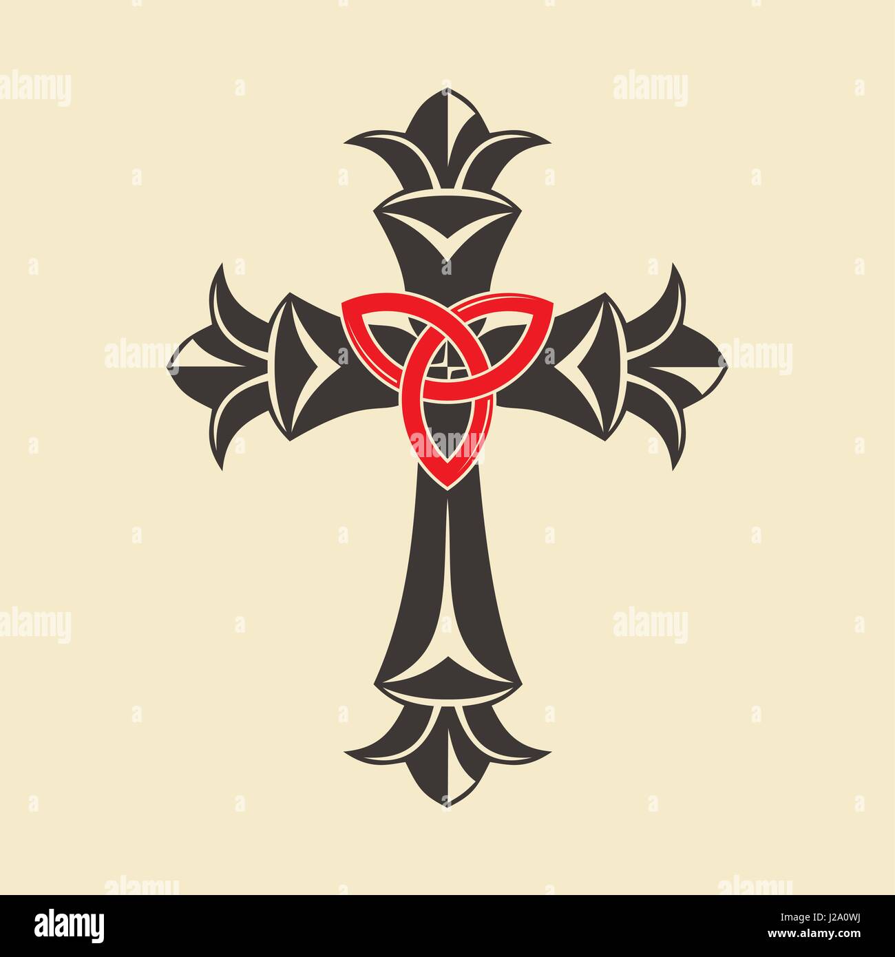 Holy Trinity Cross Tattoo
