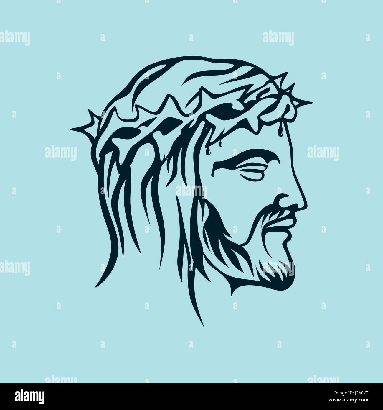 Church face Stock Vector Images - Alamy