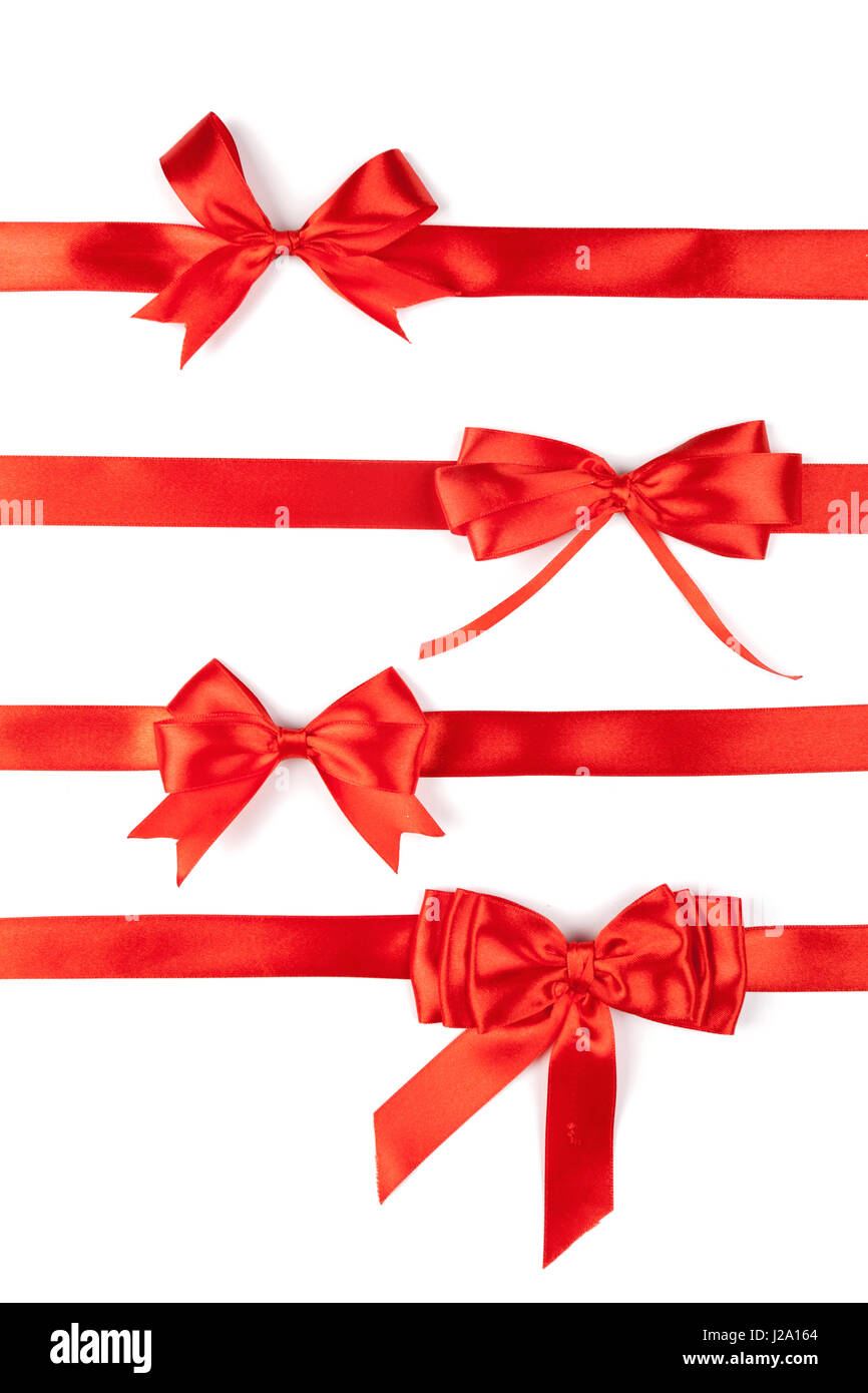 Set gift bows christmas Cut Out Stock Images & Pictures - Alamy